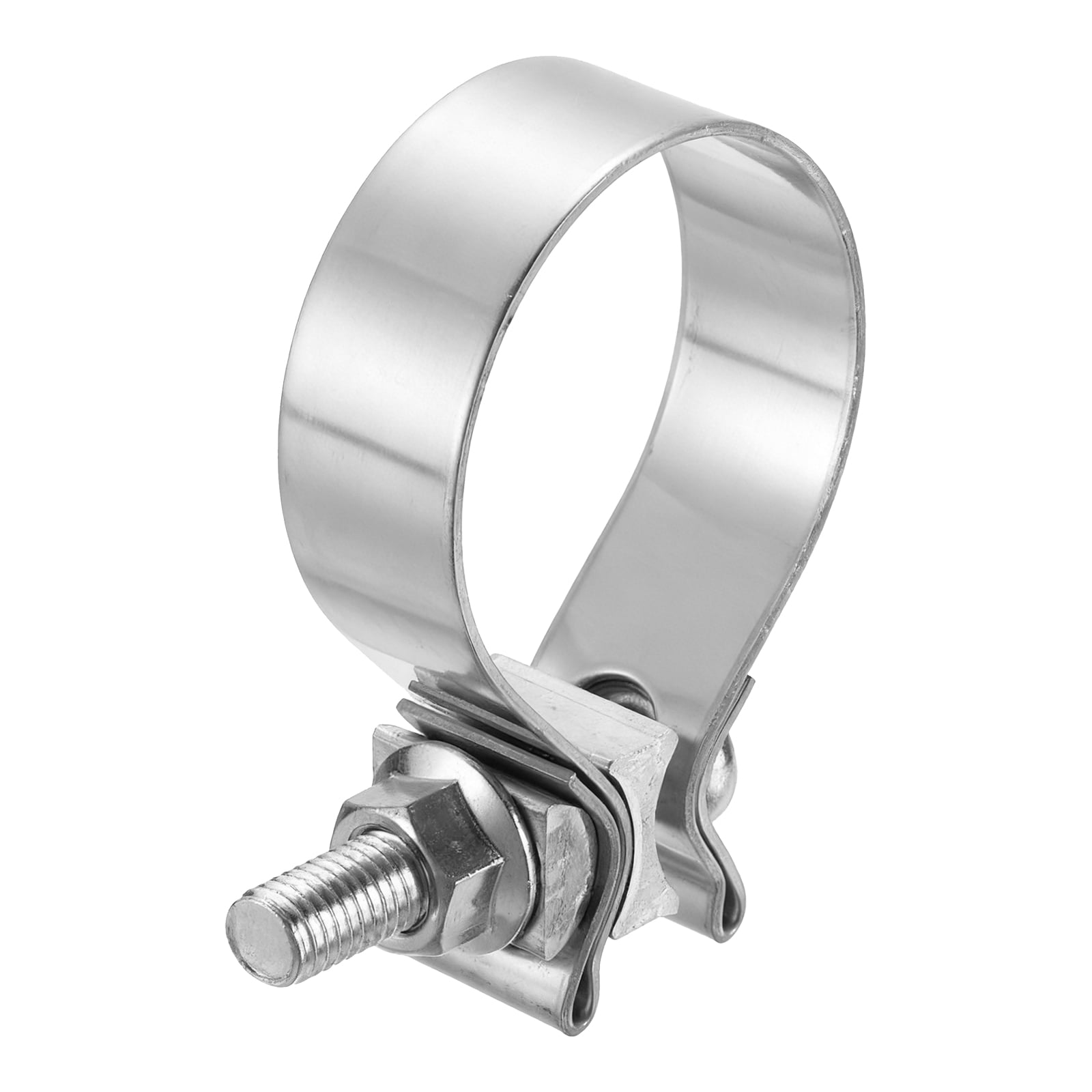 Uxcell 410 Stainless Steel Exhaust Clamps 2.28" Narrow Band Muffler ...