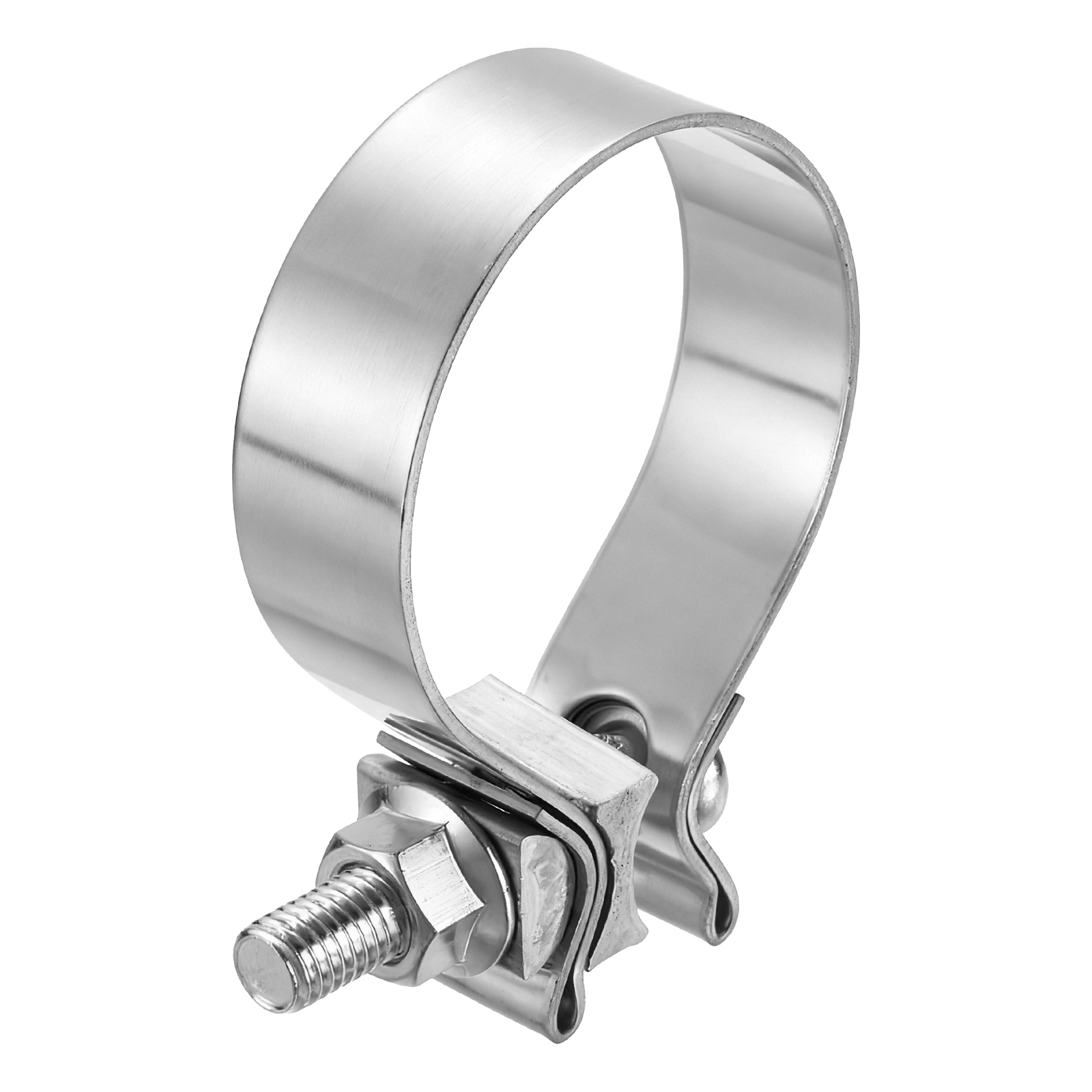 Uxcell 410 Stainless Steel Exhaust Clamps 2.56" Narrow Band Muffler ...