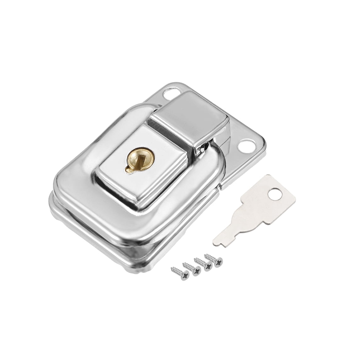 Uxcell 41mm x 28mm Metal Small Size Suitcase Hasp Catch Latch with Keys ...