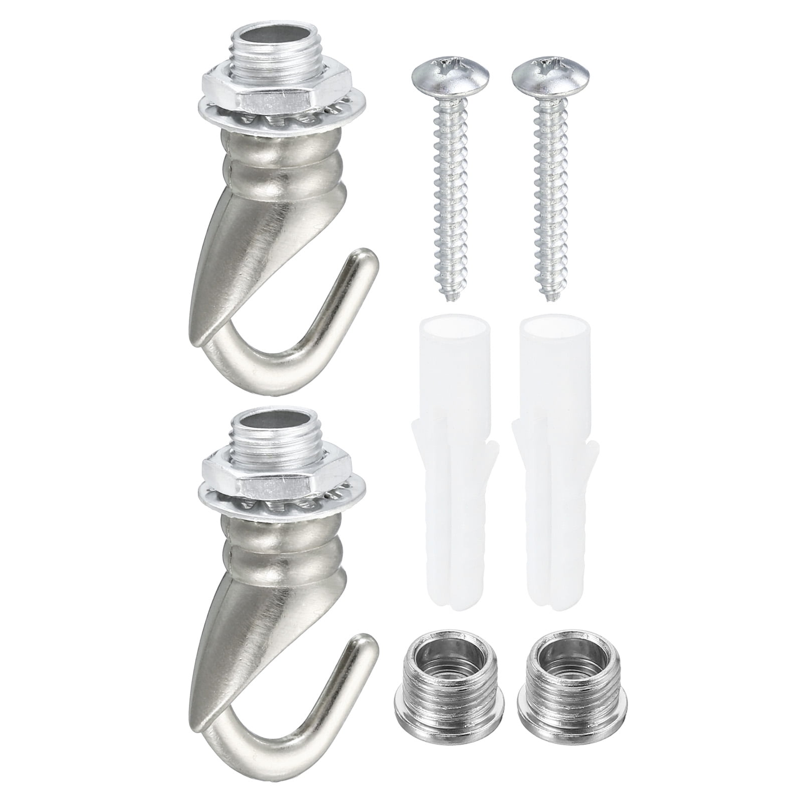 Uxcell 41mmx23mm Ceiling Hook, 2 Pack Screw Hooks Light Fixtures ...