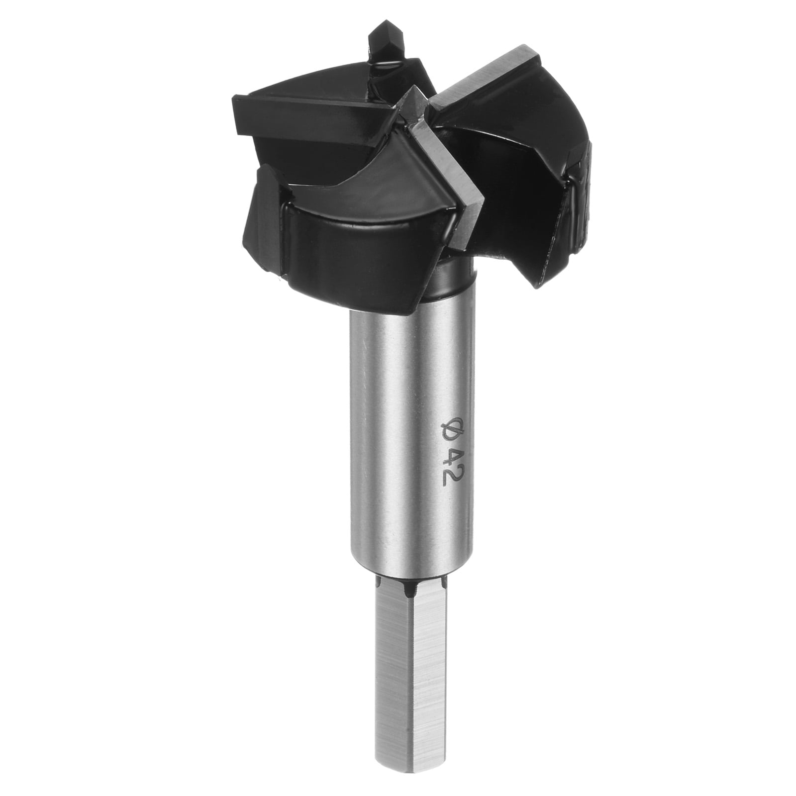 Uxcell 42mm (1-2/3") Carbide 3 Flutes 4 Spurs Wood Hole Hinge Boring ...