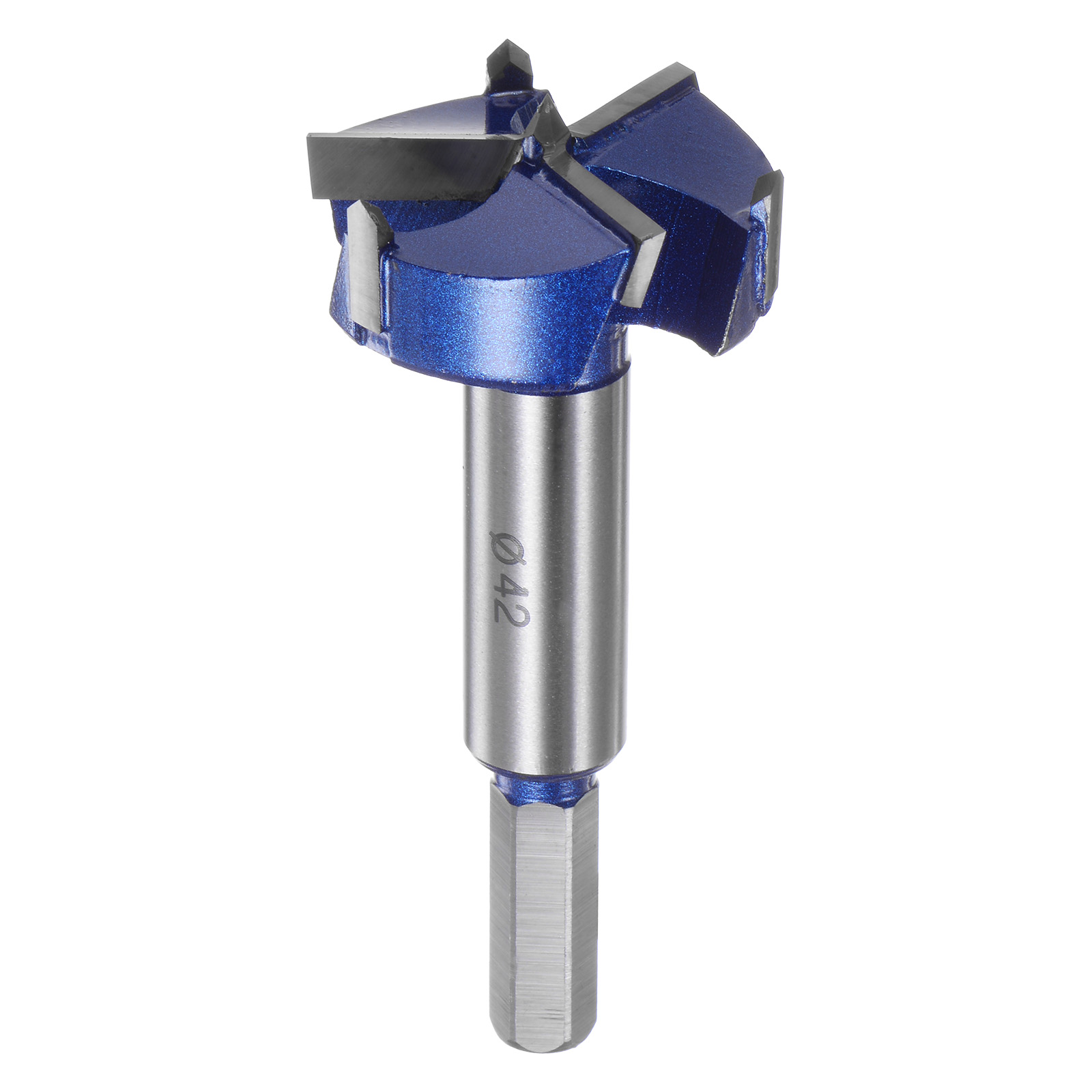 Uxcell 42mm (1-2/3") Carbide 3 Flutes Wood Hole Hinge Boring Forstner ...