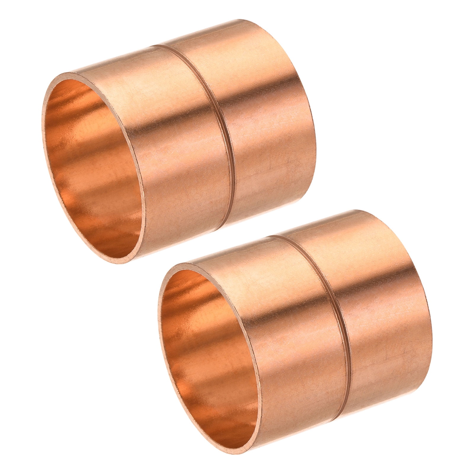 Uxcell 42mm Straight Copper Pipe Coupling Connecting Adapter Joint for ...