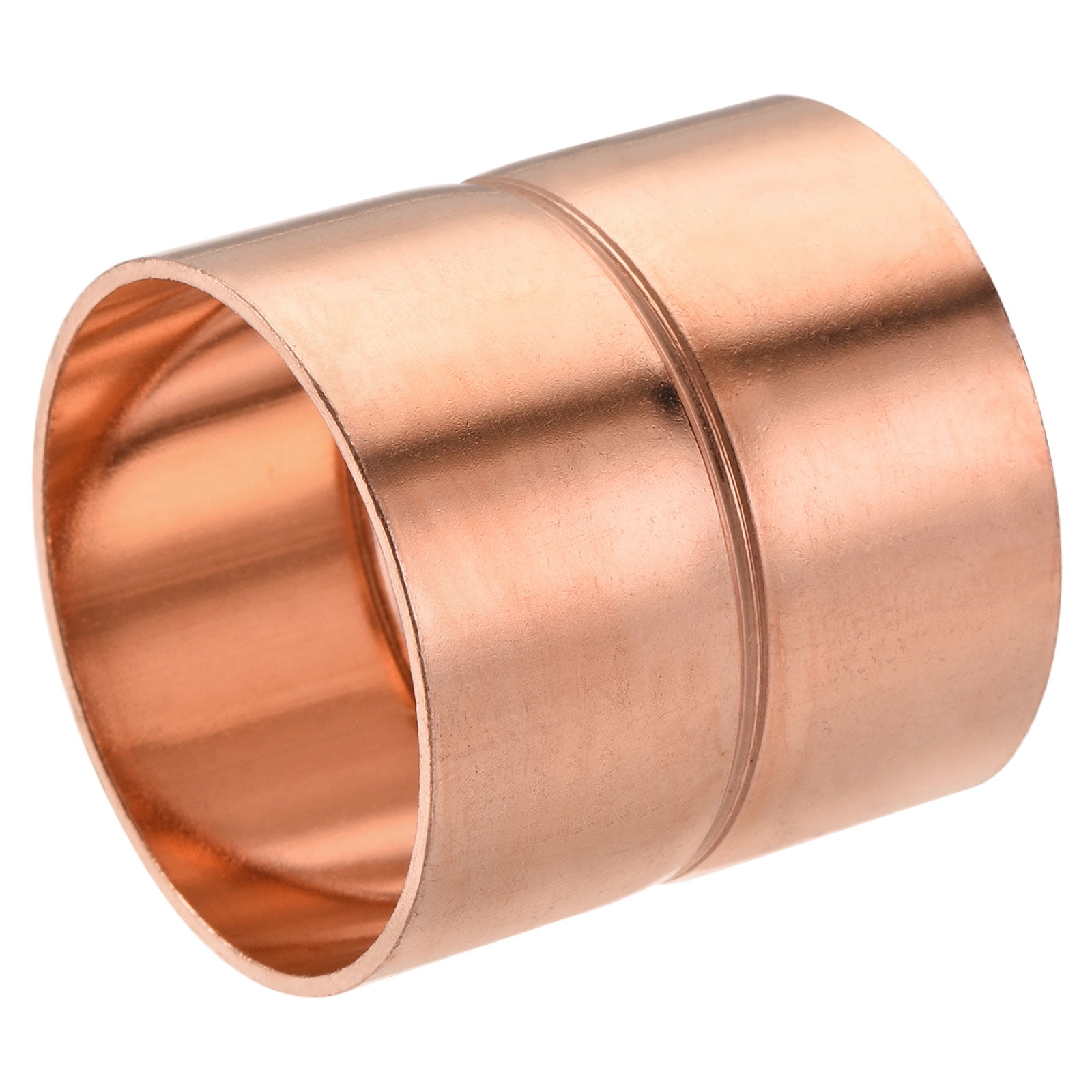 Uxcell 42mm Straight Copper Pipe Coupling Connecting Adapter Solder ...