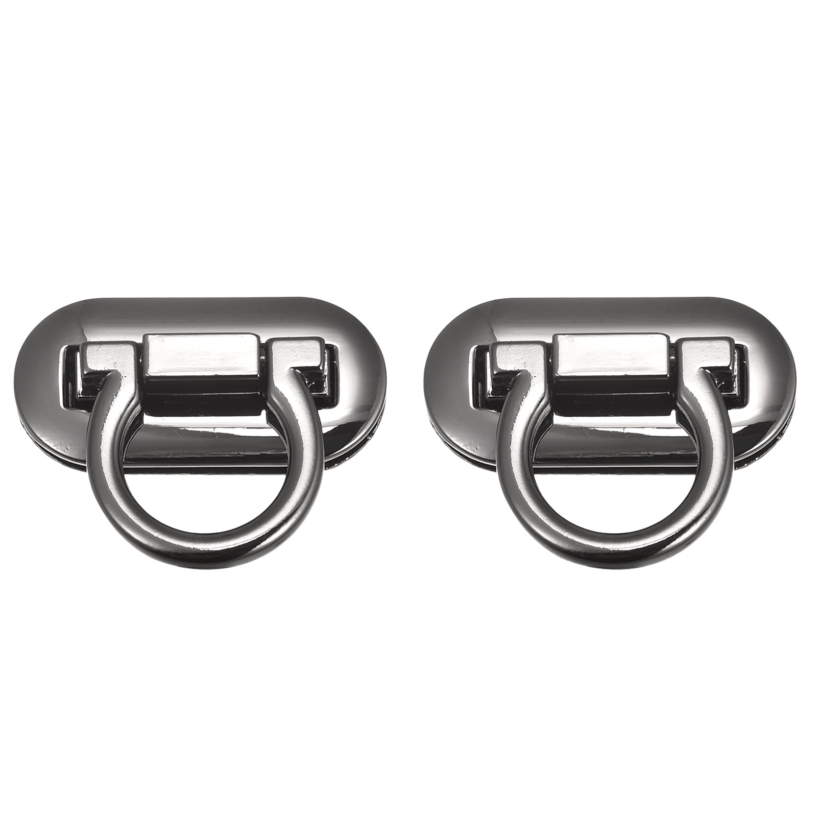 Uxcell 42mm x 20mm Alloy Turn Lock Clasp Purse Closure Twist Buckle ...