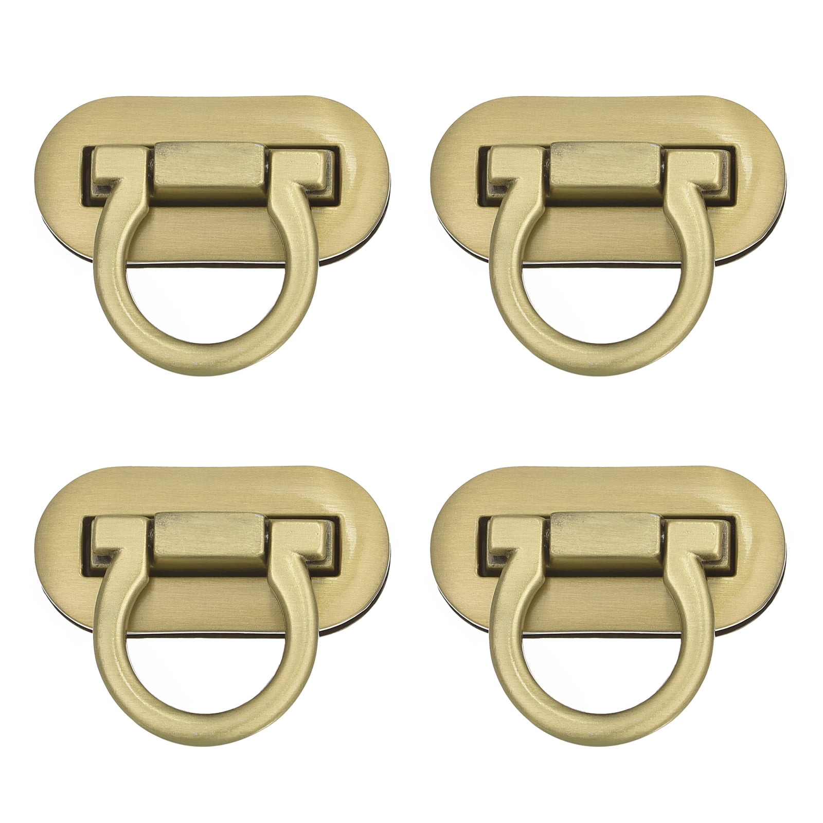 Uxcell 42mm x 20mm Alloy Turn Lock Clasp Purse Closure Twist Buckle ...