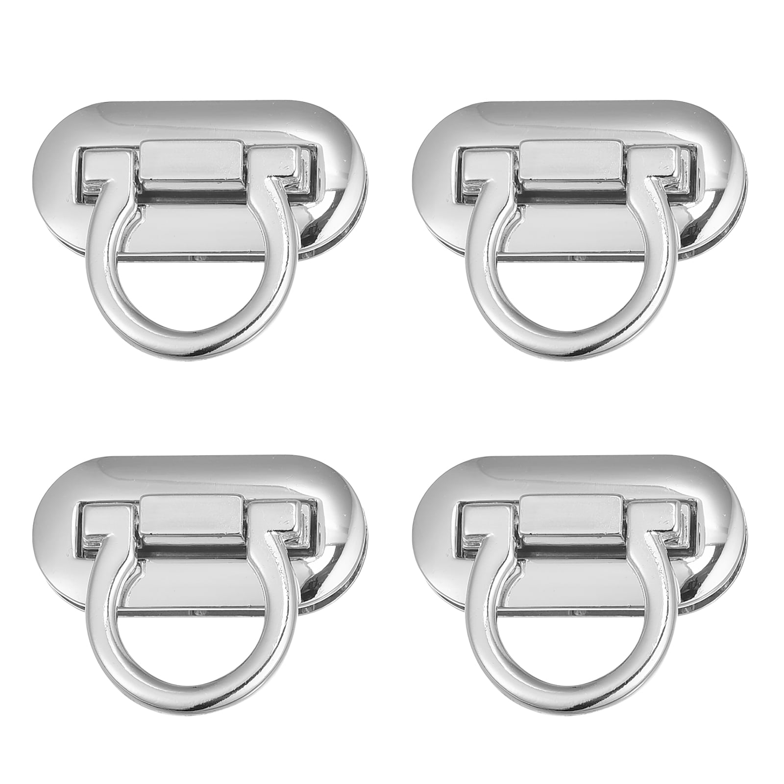 Uxcell 42mm x 20mm Alloy Turn Lock Clasp Purse Closure Twist Buckle ...
