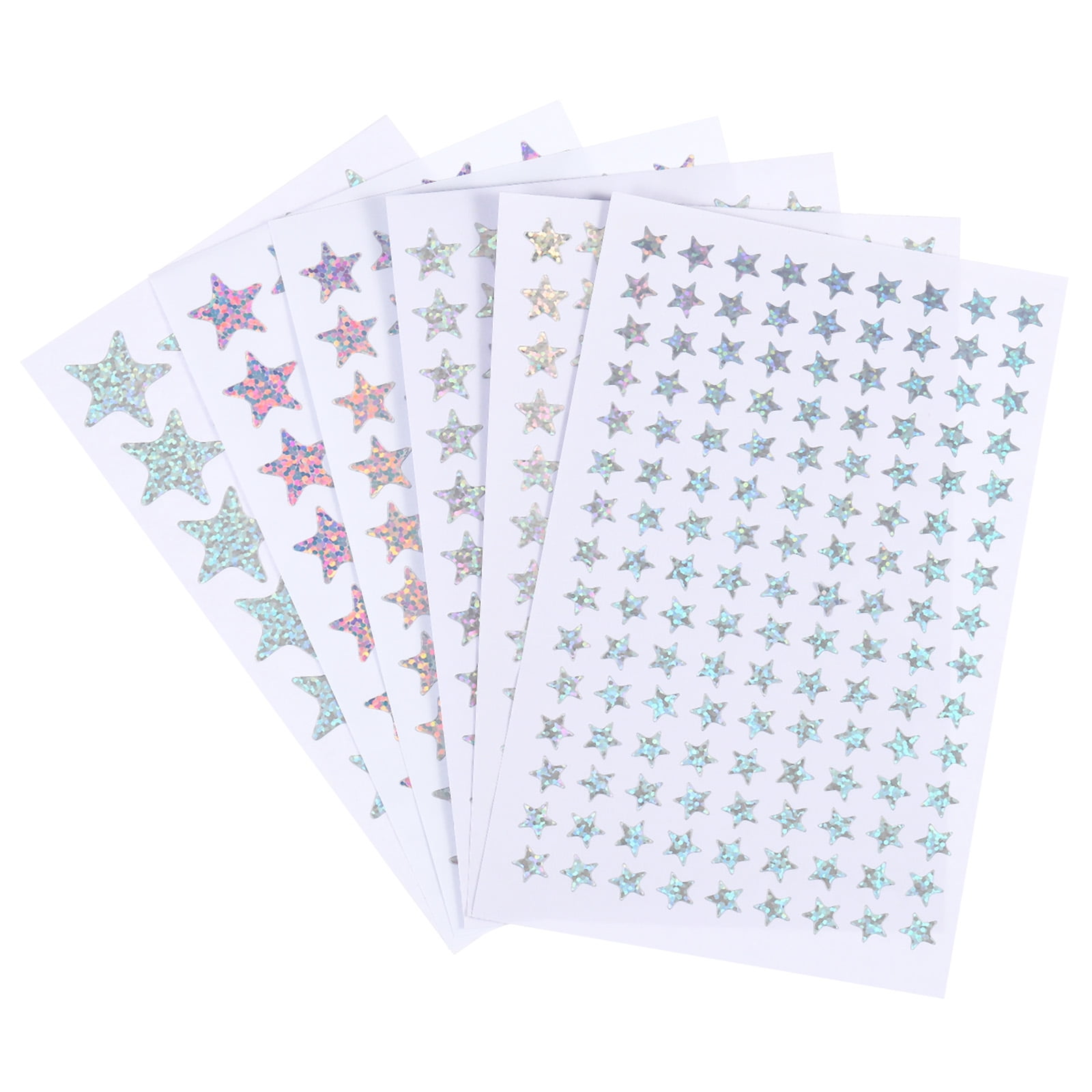Uxcell 4360 Pcs Star Reward Stickers, 2 Sizes 60 Sheet Sparkling Self ...