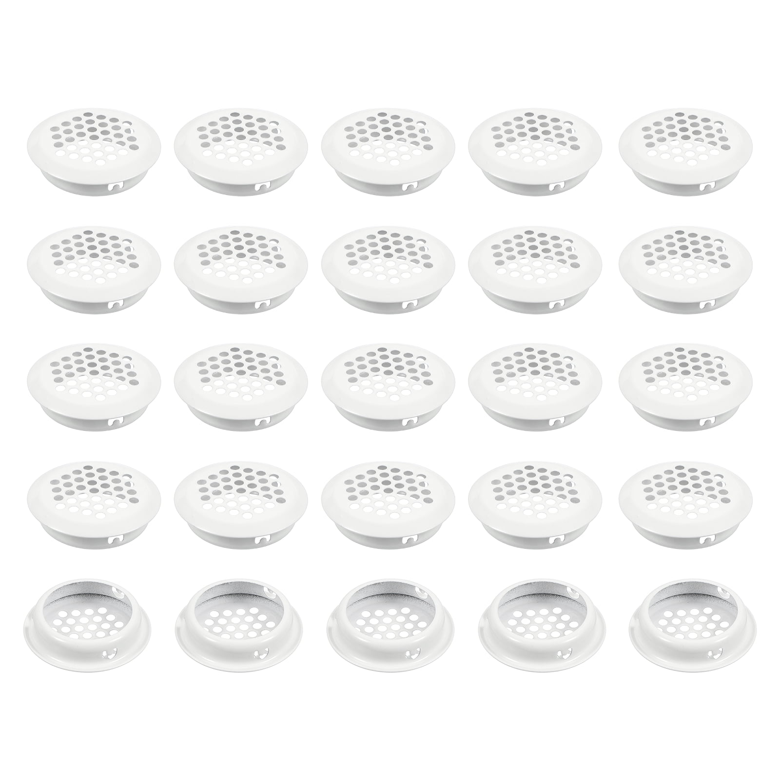 Uxcell 43mm Circular Air Vent, Dual Panel Round Mesh Hole Louver Round ...