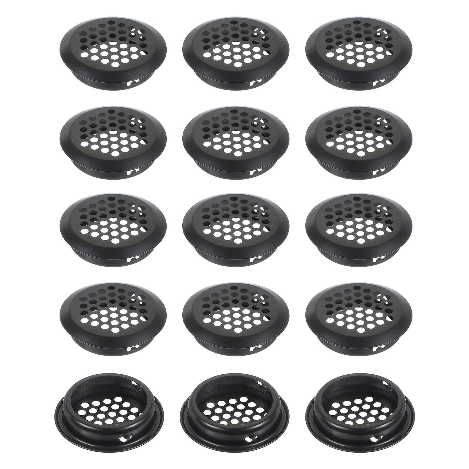Uxcell 43mm Circular Air Vents, Dual Panel Round Mesh Hole Louver Round ...