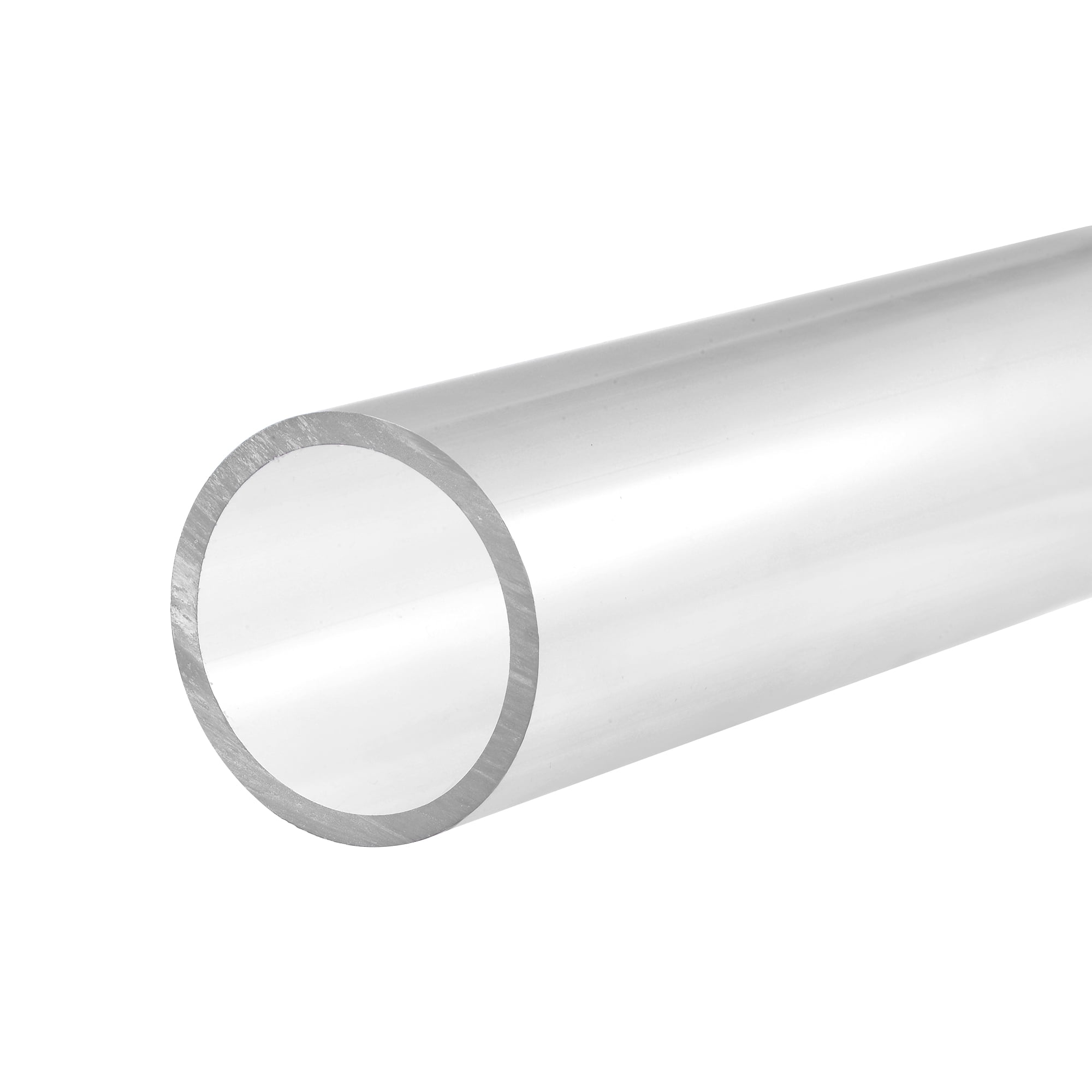 Uxcell 43mm ID 50mm OD 0.3 m Transparent PVC Rigid Round Pipe High ...