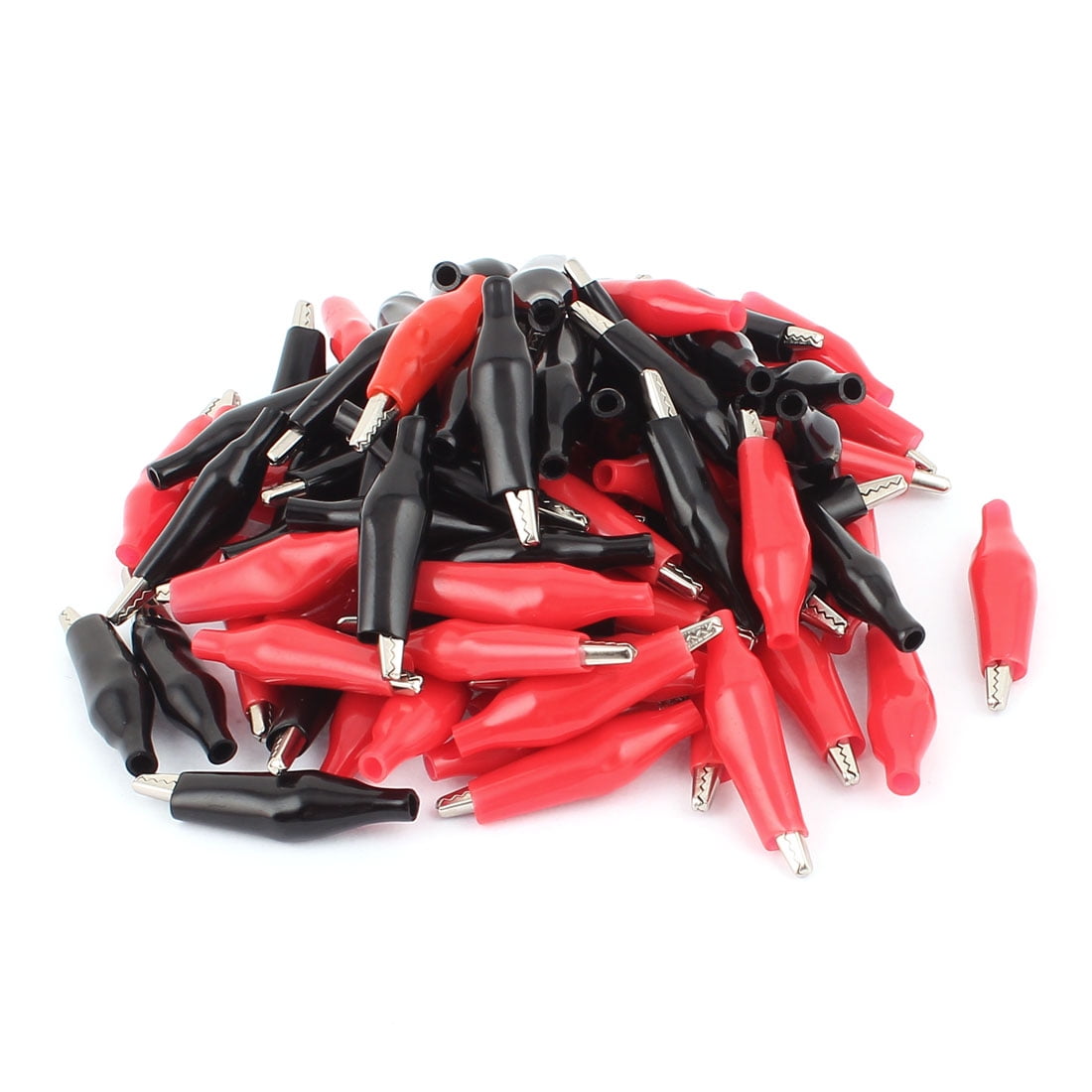 Uxcell 43mm Length Boot Plastic Metal Testing Insulated Alligator Clip ...