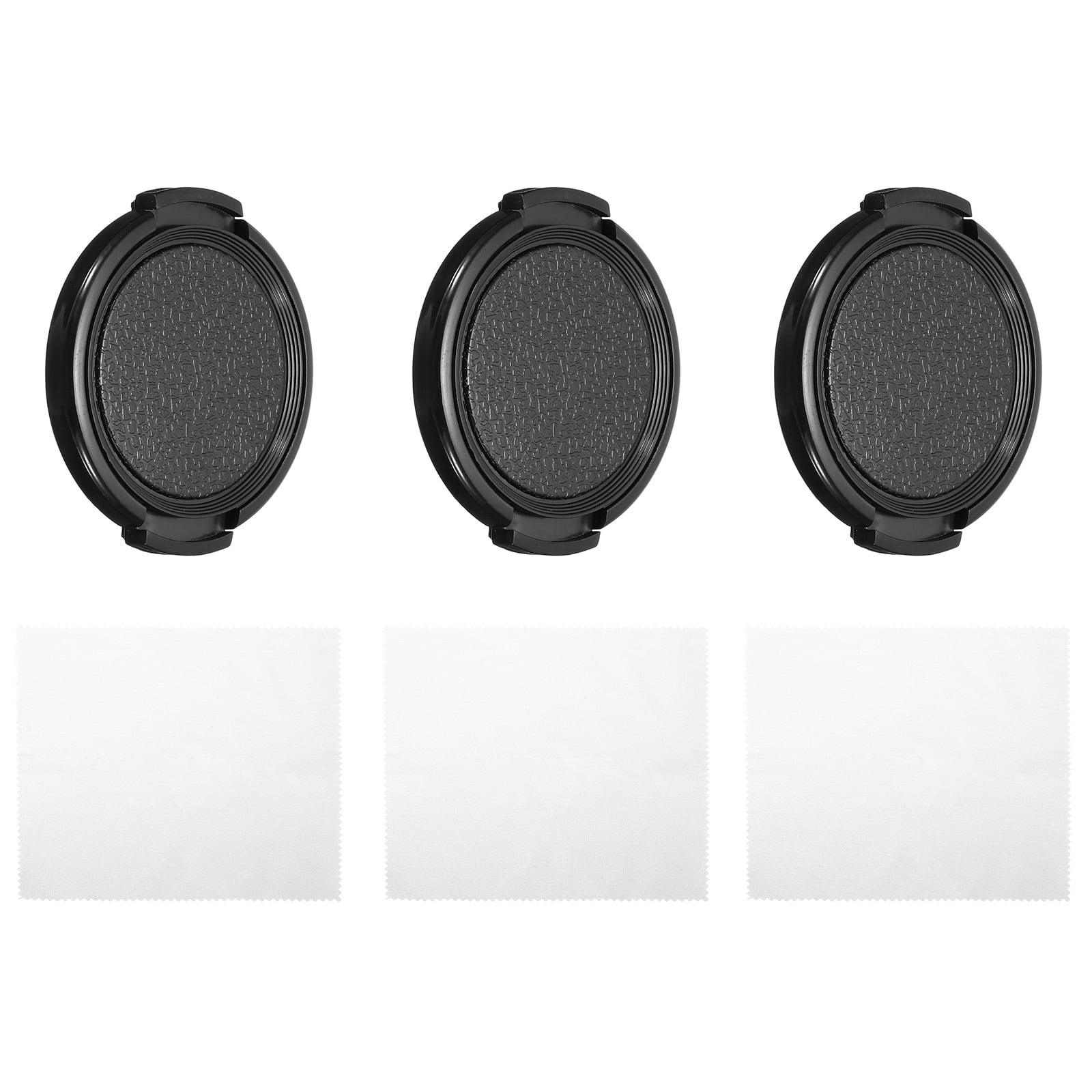 Uxcell 43mm Lens Cap, 3 Pack Sides Pinch Snap Camera Lens Cover for ...