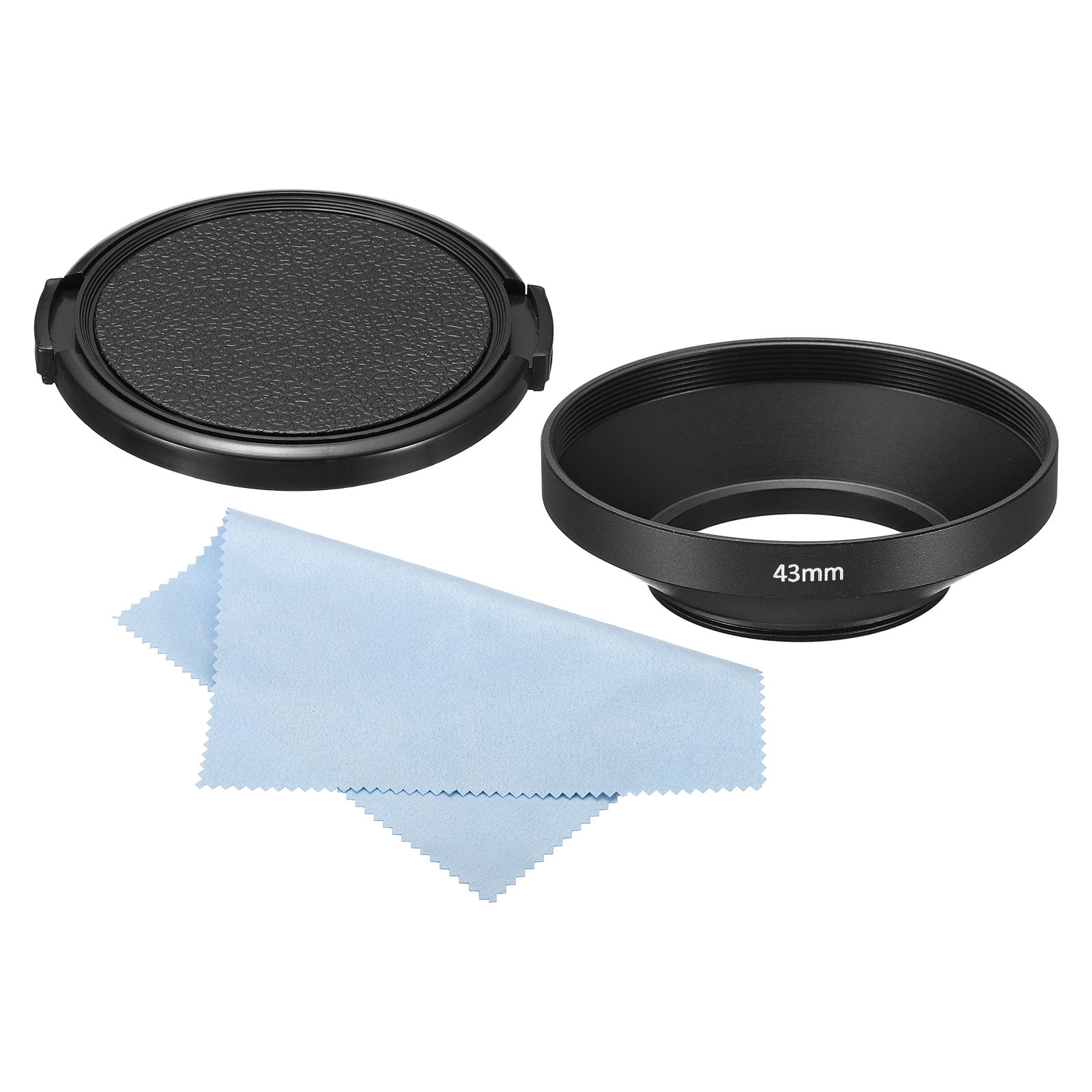 Uxcell 43mm Lens Hood, Wide Angle Matte Surface Hood with Cap and ...