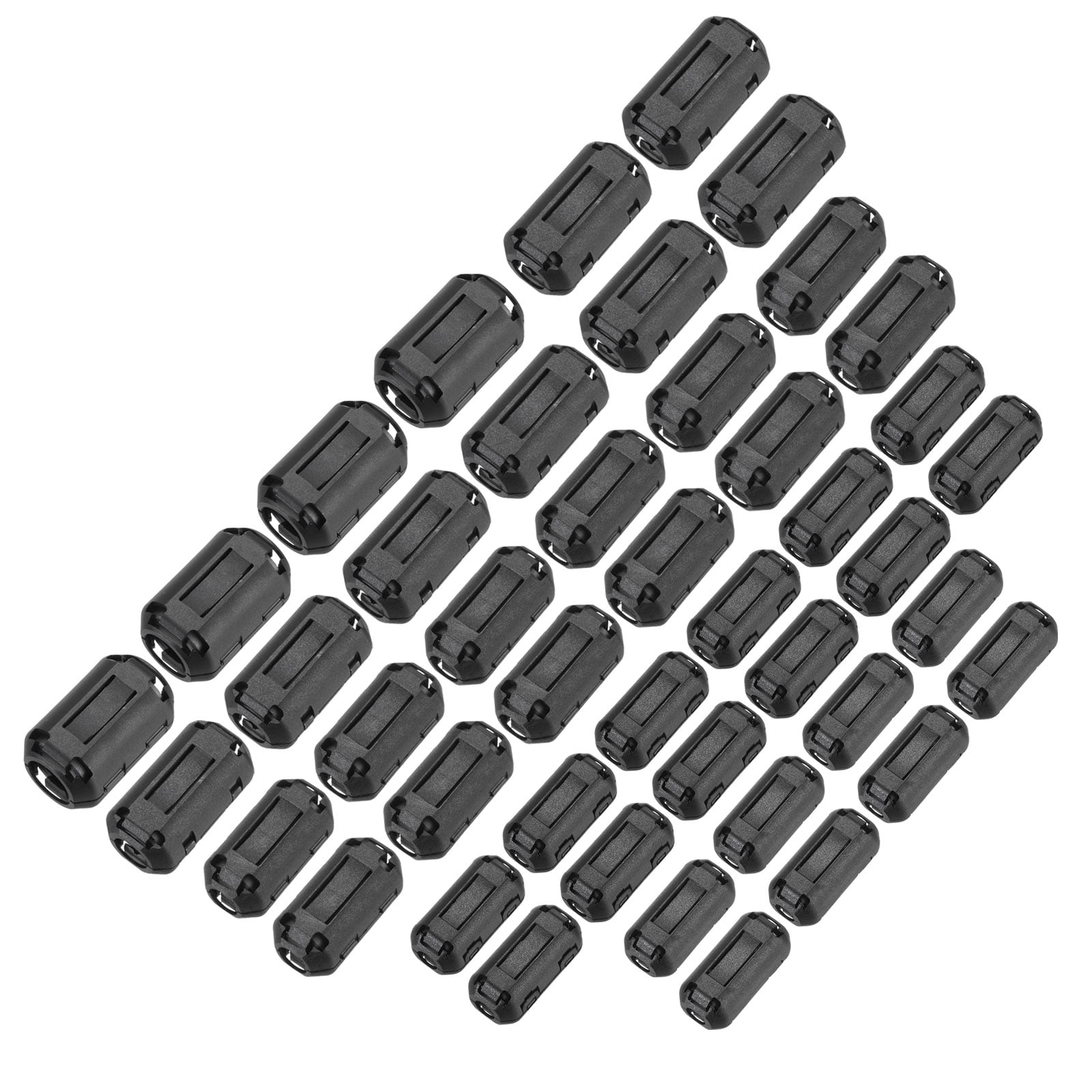 Uxcell 44Pcs 5 Sizes Clip-on Ferrite Ring Core, Ferrite Bead EMI RFI ...