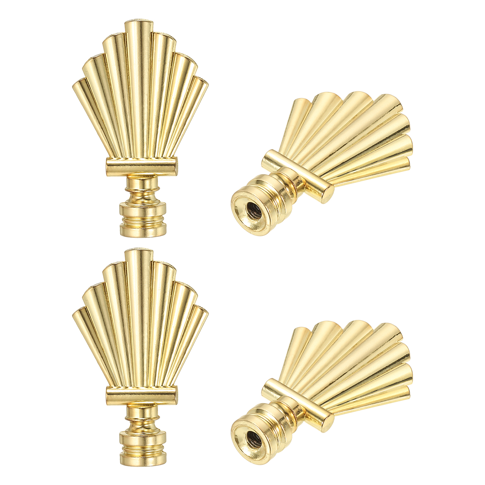 Uxcell 44mm Lamp Shade Finial, 4pcs Lamp Finials Caps Knob 1/4-27 Inch ...