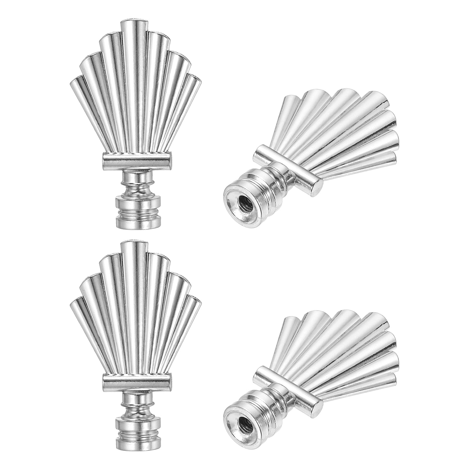 Uxcell 44mm Lamp Shade Finial, 4pcs Lamp Finials Caps Knob 1/4-27 Inch ...