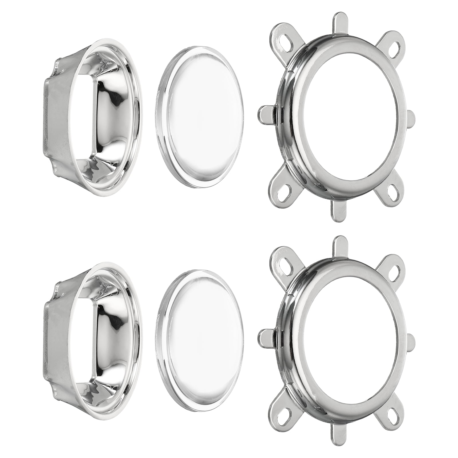 Uxcell 44mm Lens Optical Glass Kit 120 Degree Convex Reflector with ...