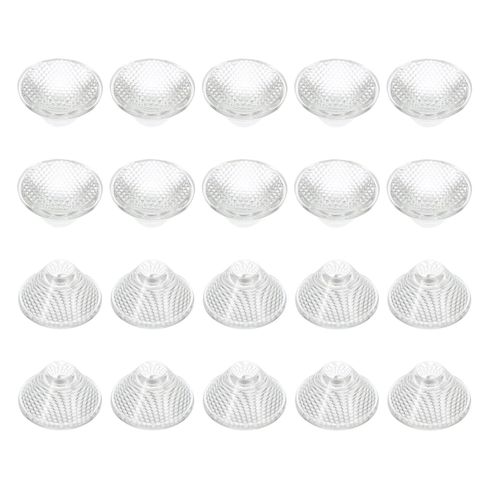 Uxcell 45 Degree 20mm High Power LED Lens, 20 Pcs LED Reflector ...