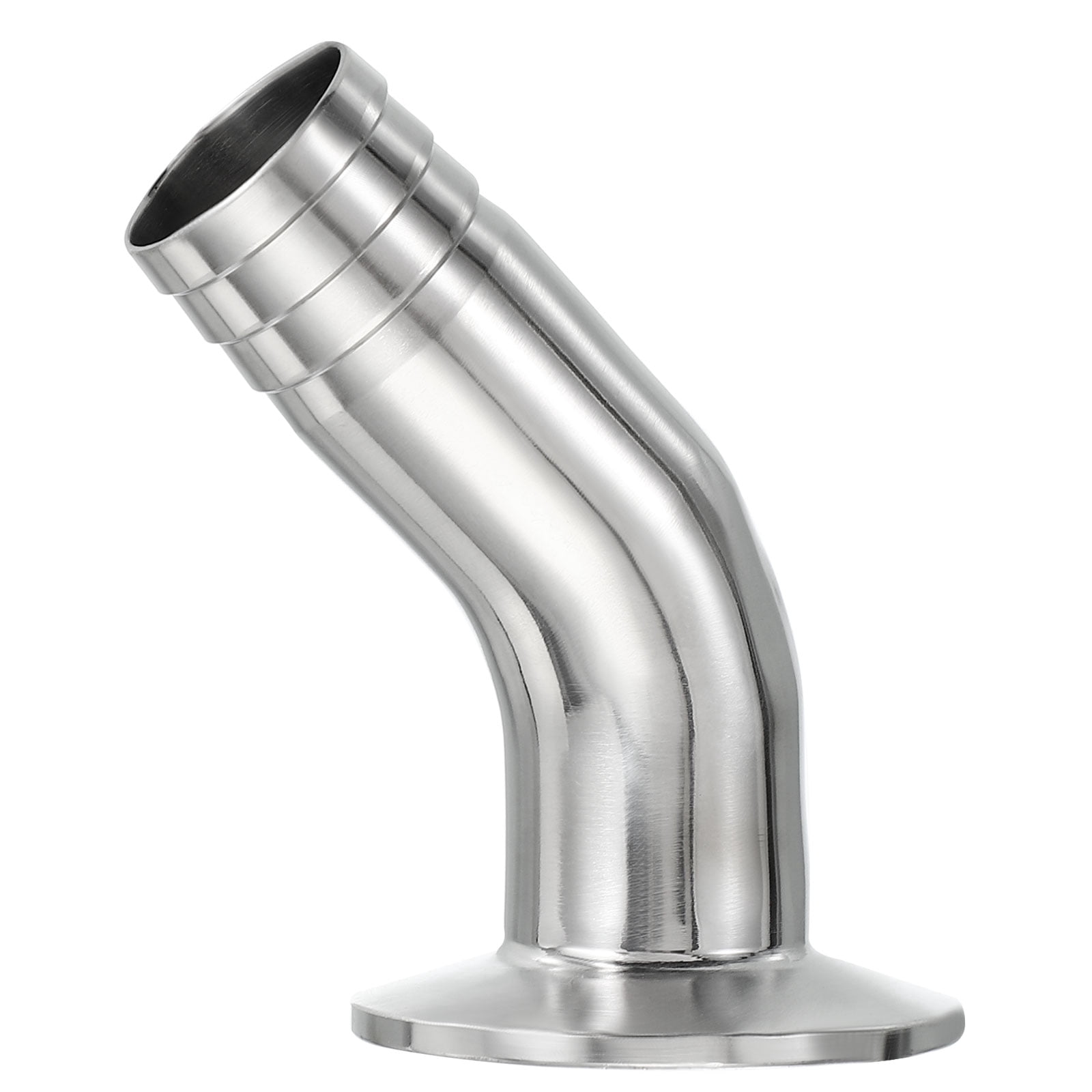 Uxcell 45 Degree Elbow Tri Clamps Hose Barb, 1in OD Sanitary Hose Barb ...