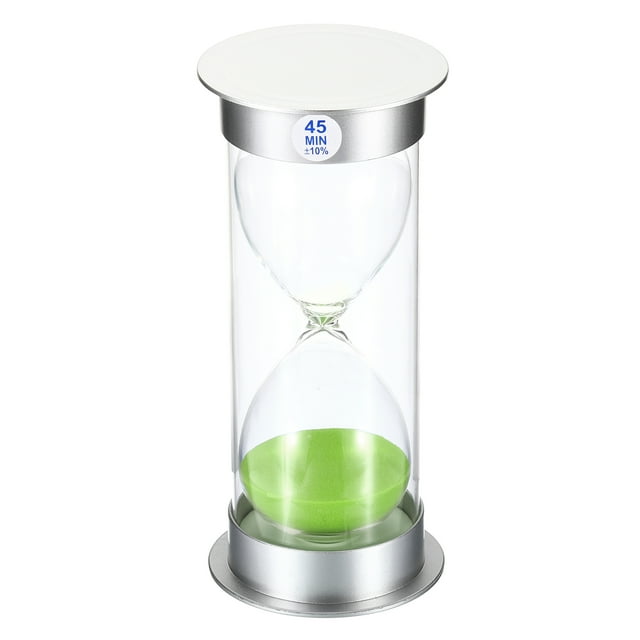 Uxcell 45 Minute Sand Timer, Sandy Clock, Count Down Sand Glass, Green ...