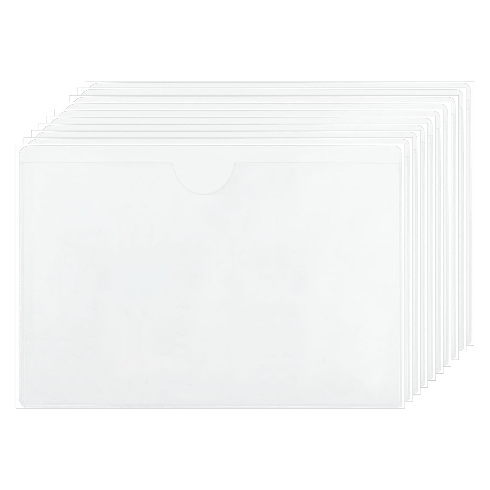 Uxcell 45 Pcs Self Adhesive Index Card Pockets with Top Open, 12" x 8.7 ...