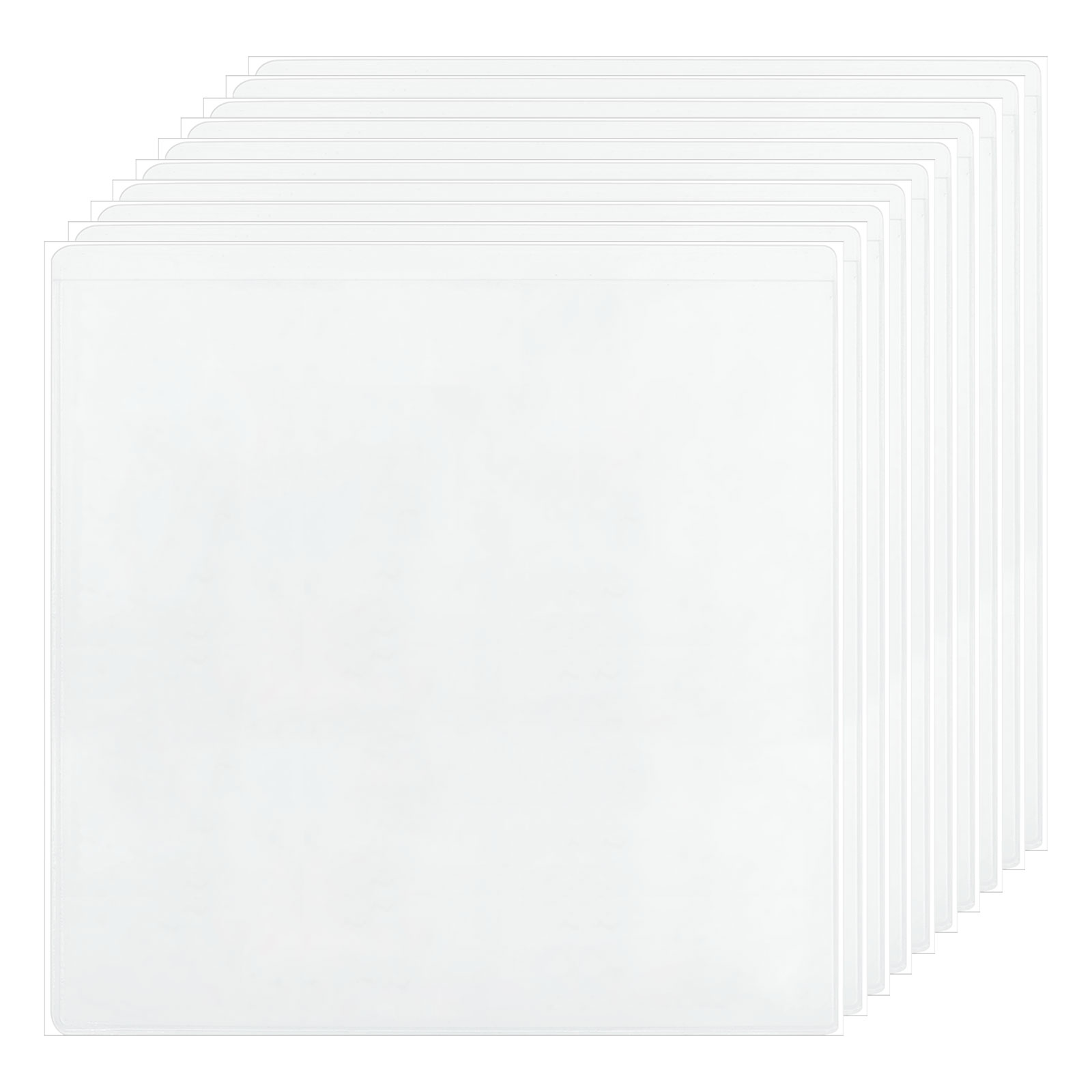 Uxcell 45 Pcs Self Adhesive Index Card Pockets with Top Open, 6.3" x 3. ...