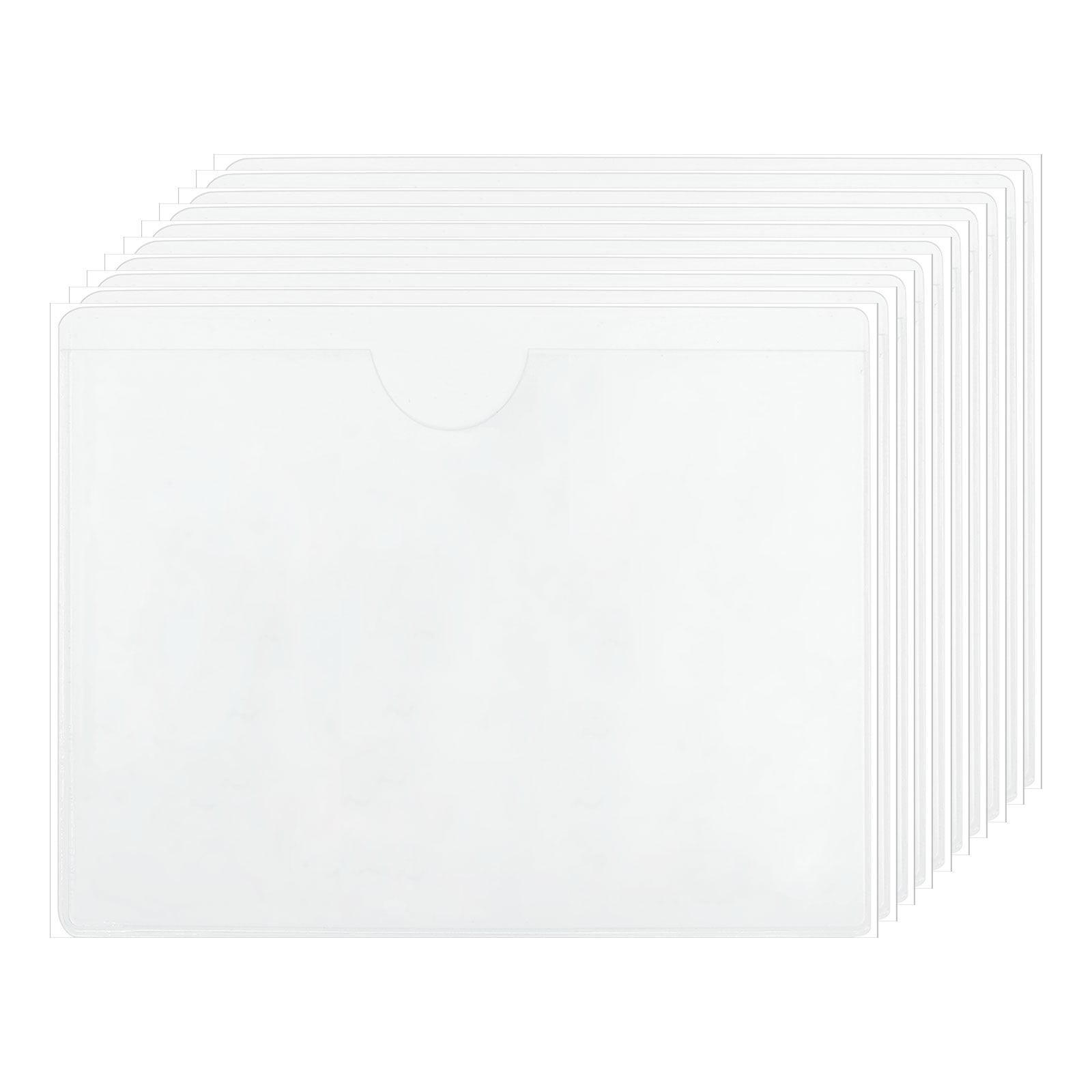 Uxcell 45 Pcs Self Adhesive Index Card Pockets with Top Open, 8.7" x 12 ...