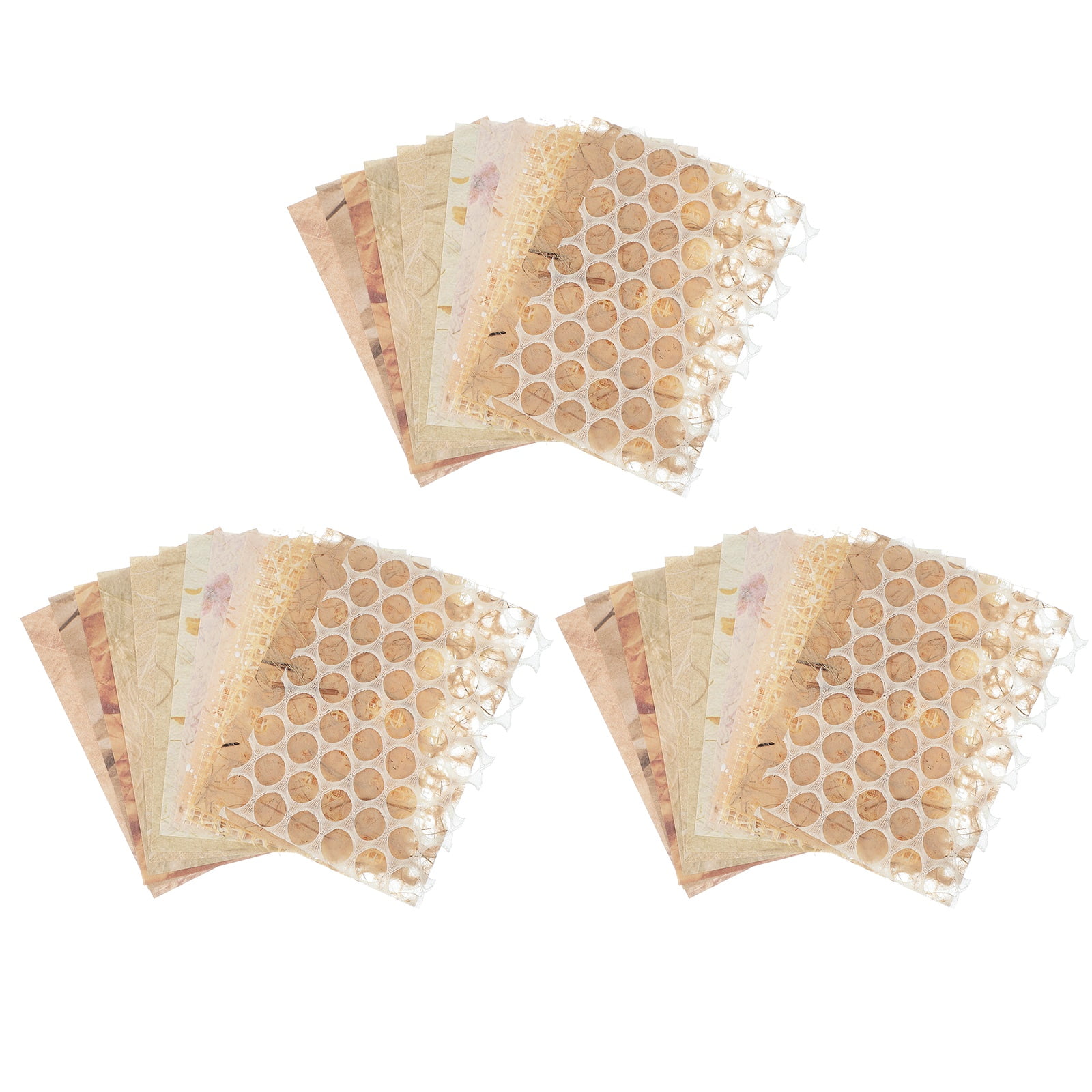 Uxcell 45 Sheets Textured Scrapbook Paper, Mixed Special Paper Mesh ...