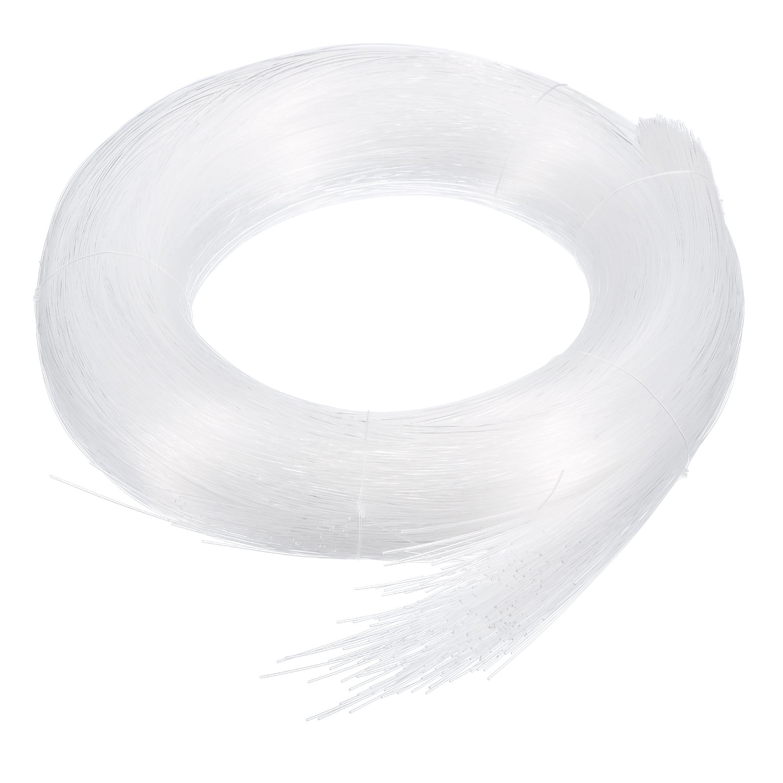 Uxcell 450Pcs 9.8ft PMMA Mixed Fiber Optic Cable Strands 0.03 Inch Side ...