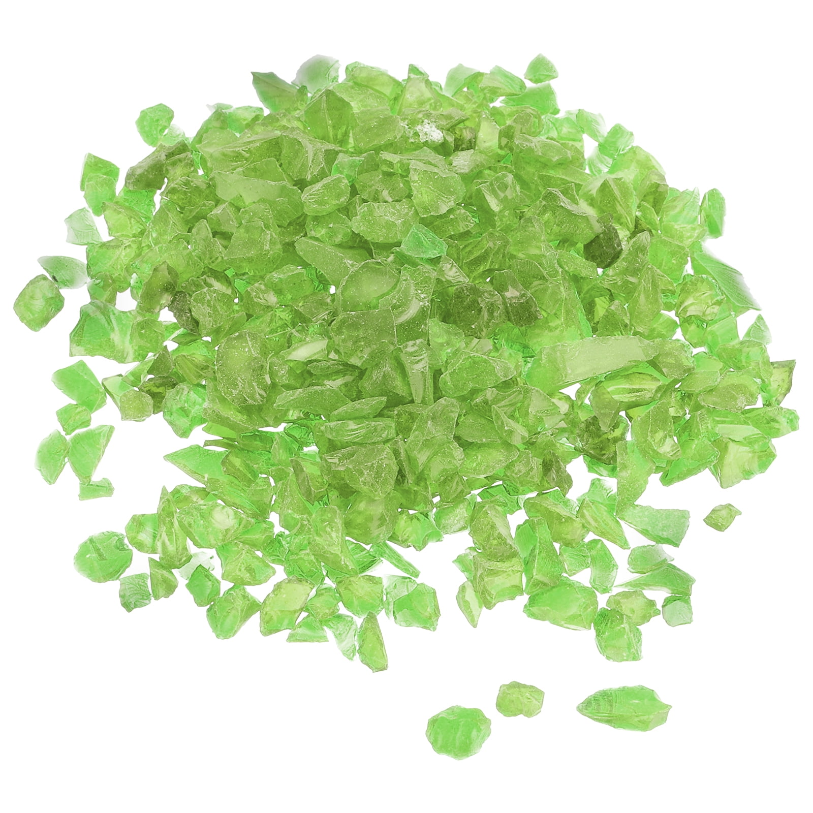 Uxcell 450g/1 lbs Irregular Decorative Glass Gravel Rock Sand Stone ...