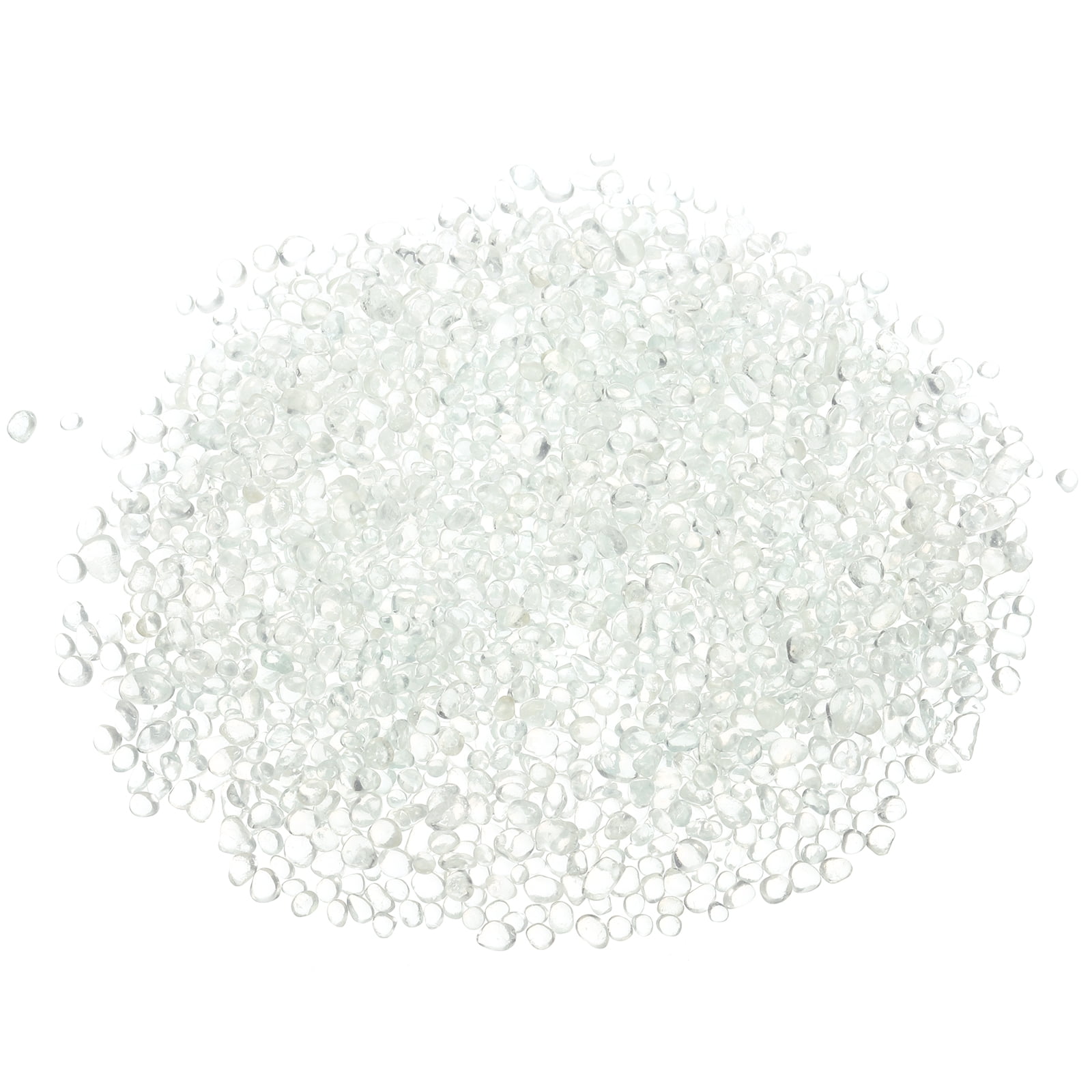 Uxcell 450g/1lb 4-6mm Glass Stones Pebbles Decor for Vase Filler ...