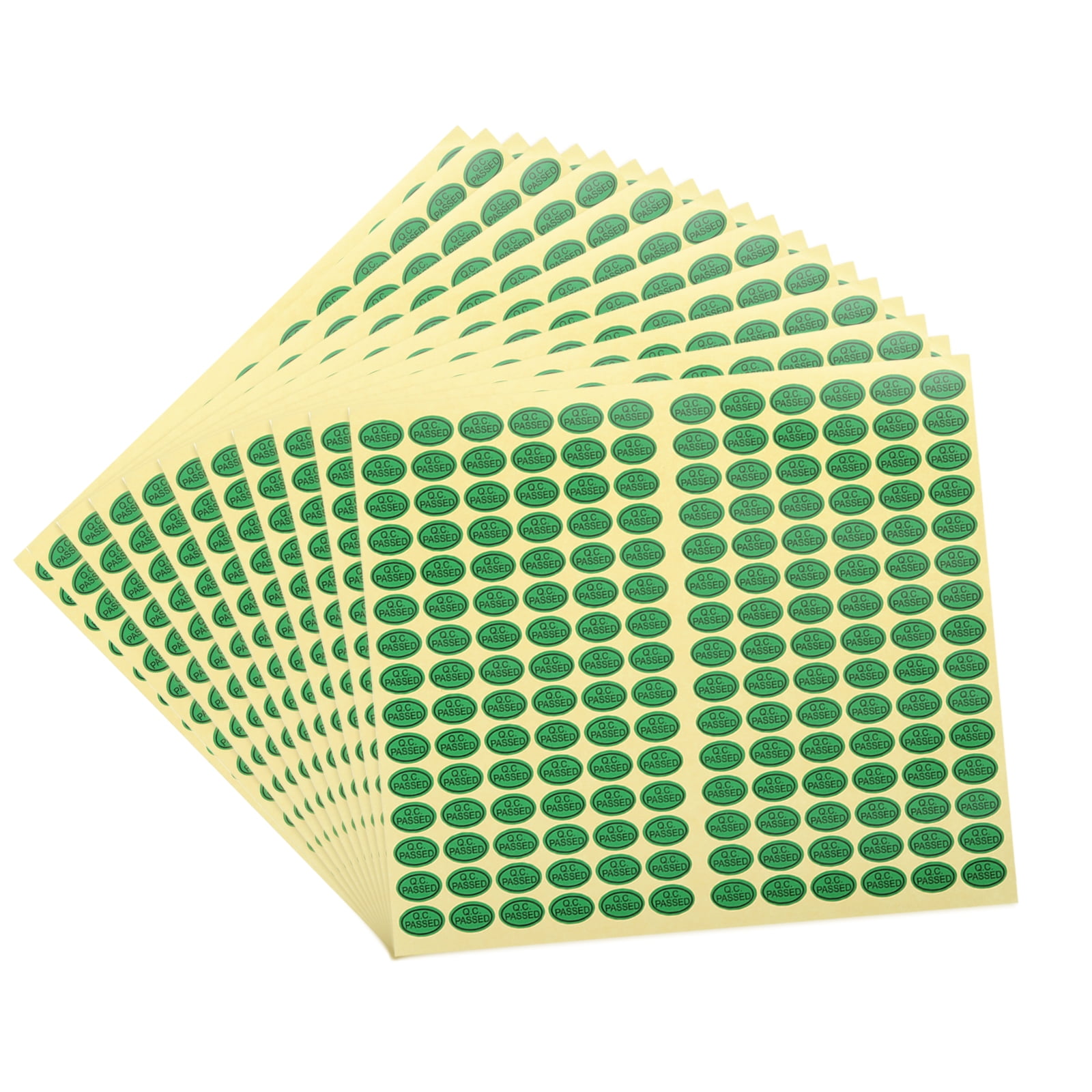 Uxcell 45Pcs QC Passed Stickers Oval Shape Adhesive Labels 9 x 13mm for ...