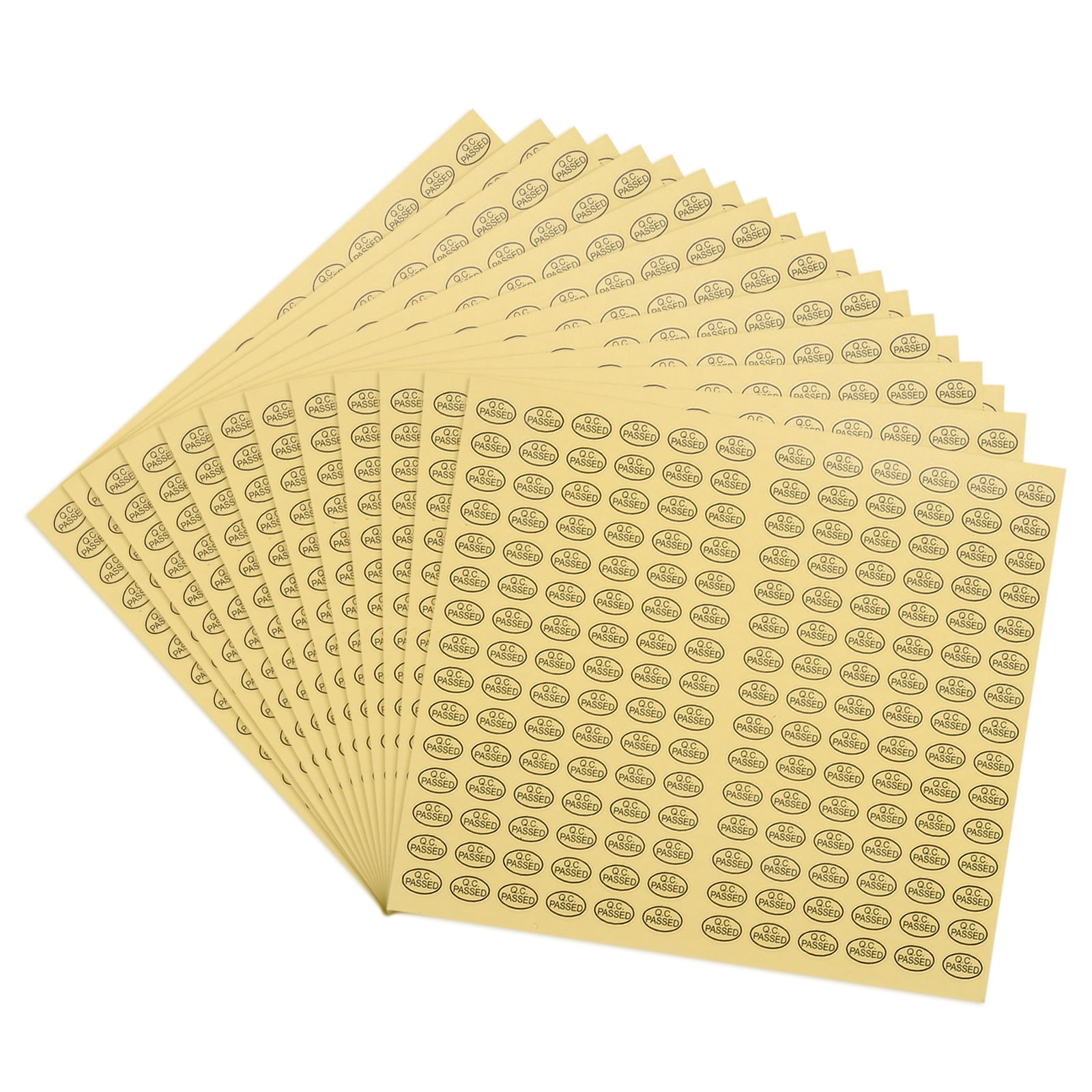 Uxcell 45Pcs QC Passed Stickers Oval Shape Adhesive Labels 9 x 13mm for ...