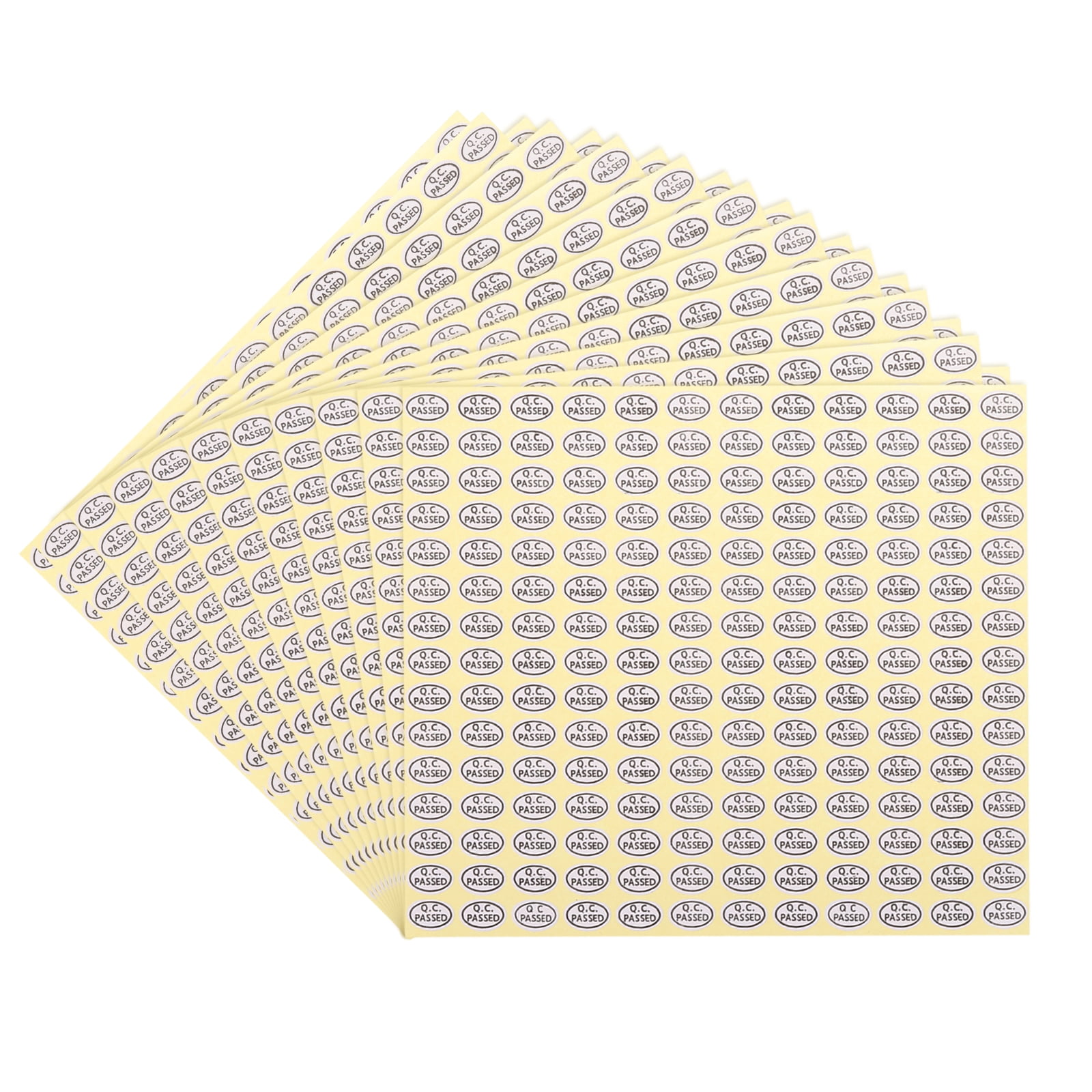 Uxcell 45Pcs QC Passed Stickers Oval Shape Adhesive Labels 9 x 13mm for ...