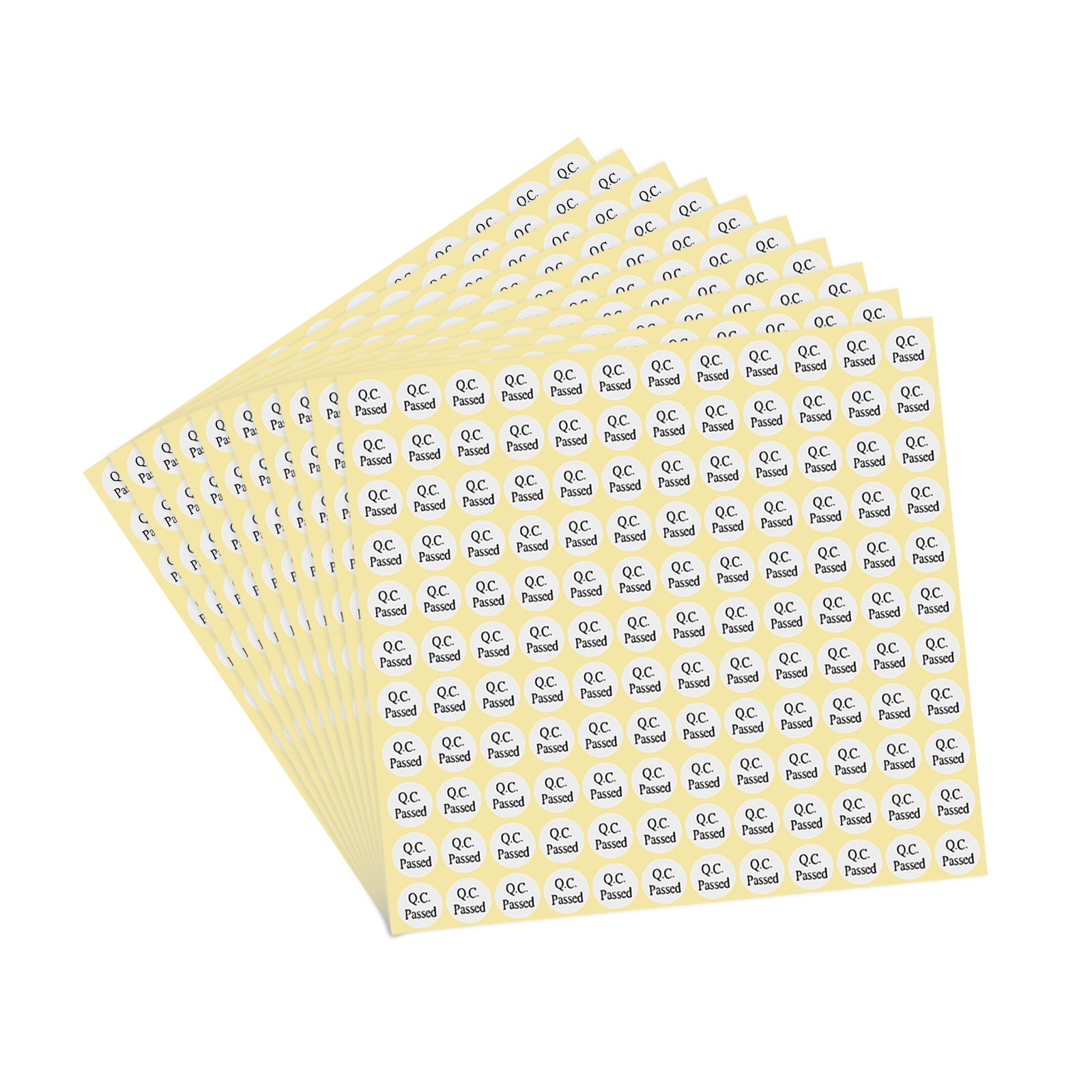 Uxcell 45Pcs QC Passed Stickers Round Shape Adhesive Labels 13 x 13mm ...