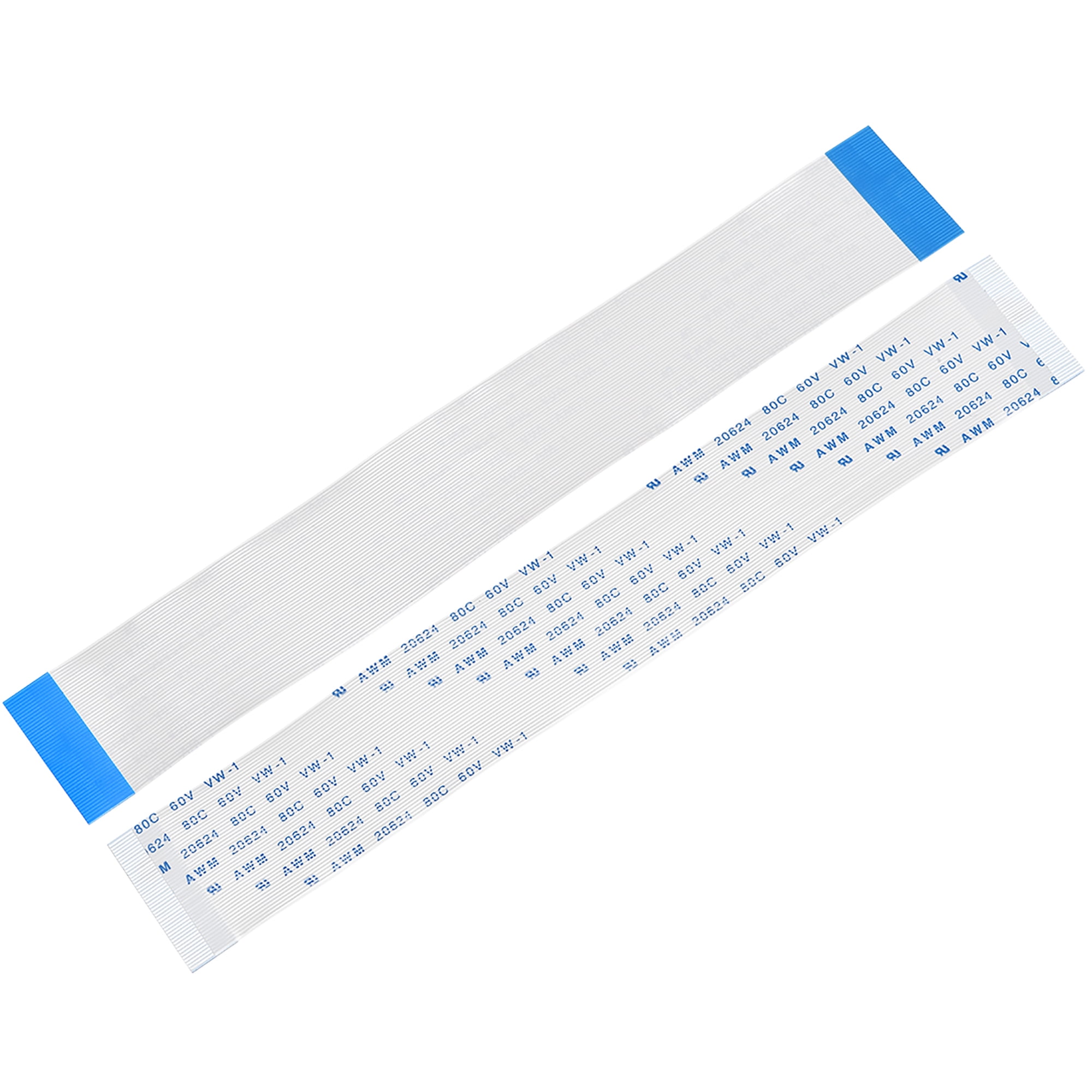 Uxcell 45Pins A Type FFC Flexible Flat Cable Ribbon White 20Pcs ...