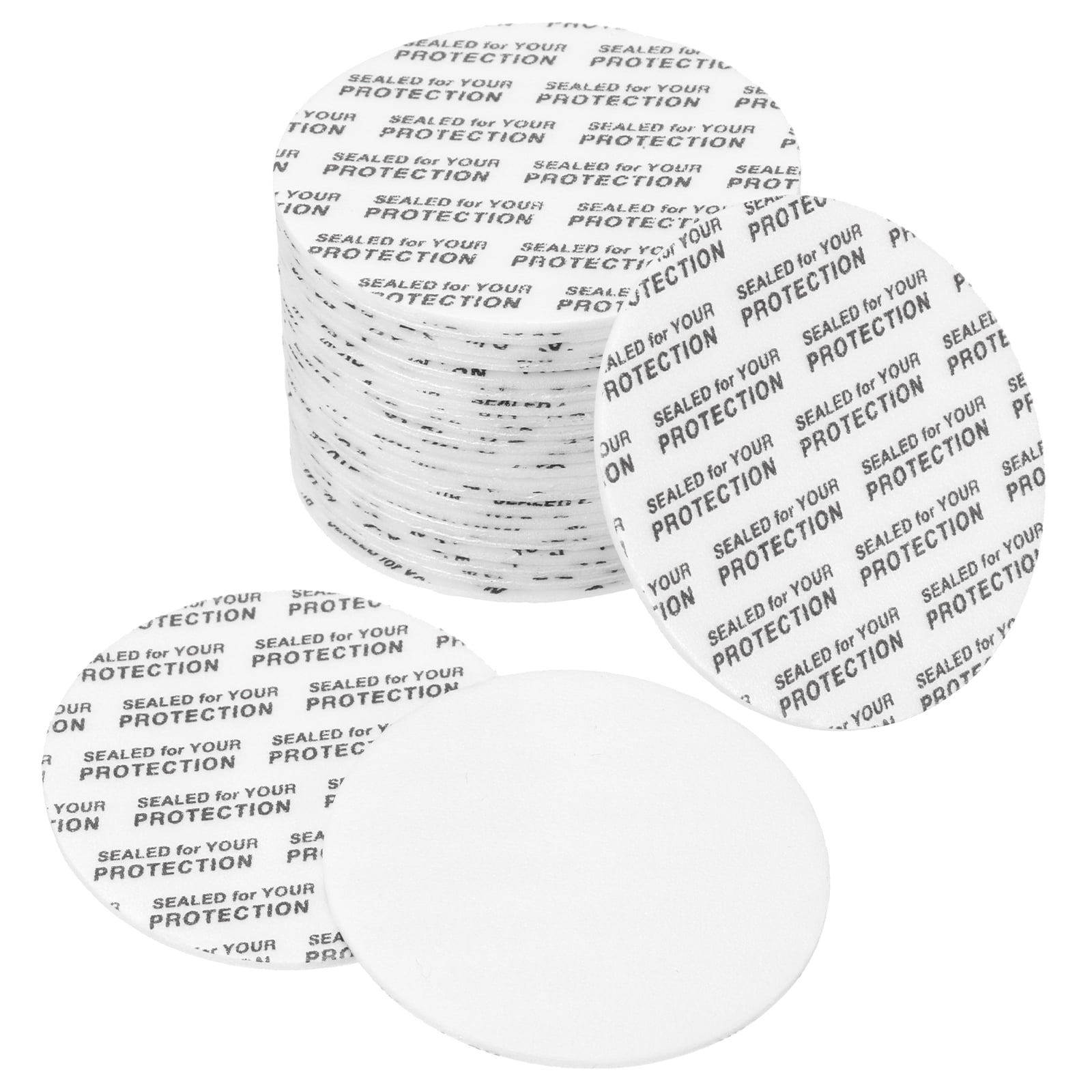 Uxcell 45mm/1.77"Foam Lid Liner, 80Pcs Adhesive Round PS Pressure ...