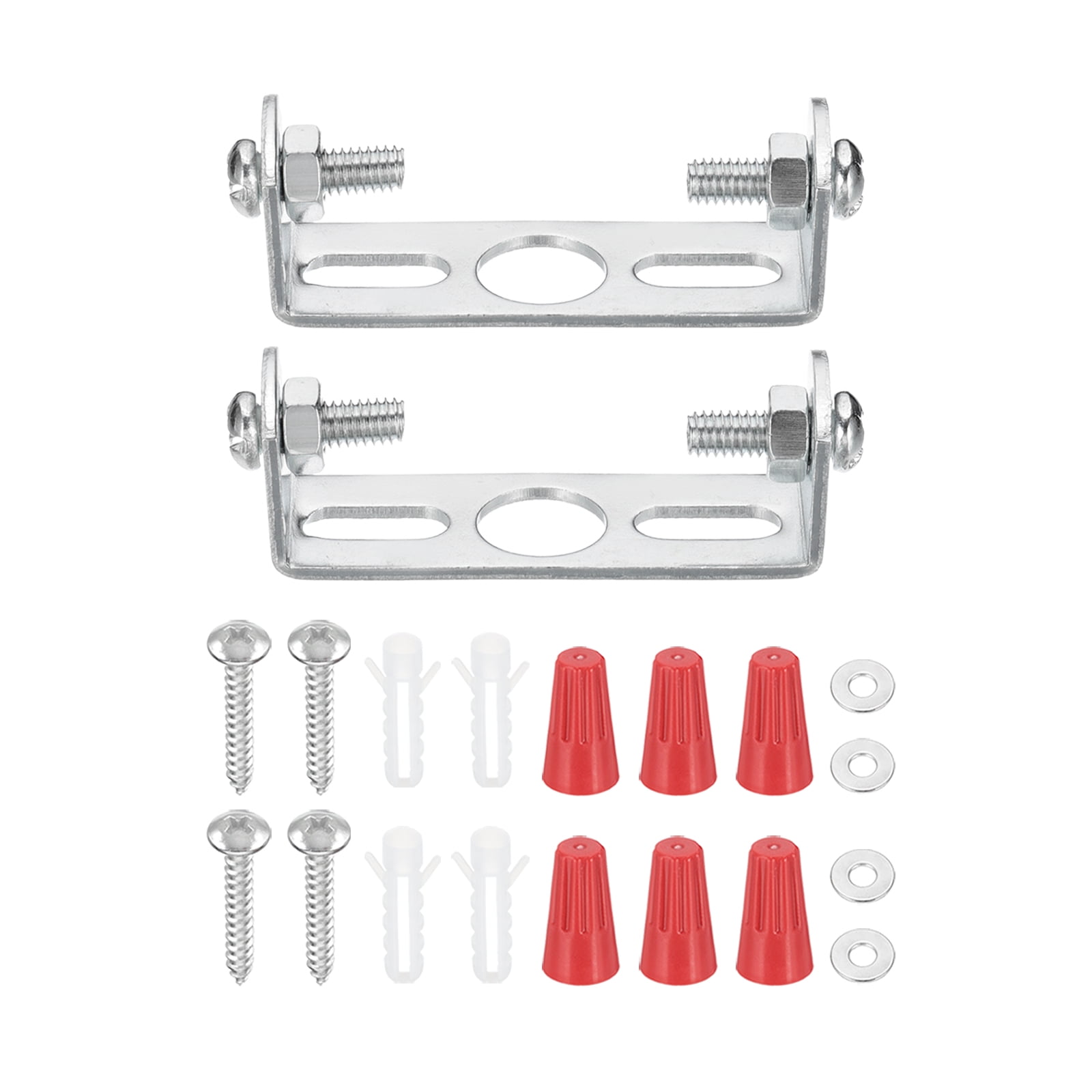 Uxcell 45mm (1.8") Universal Light Fixture Mounting Bracket Kit, 2 Set ...