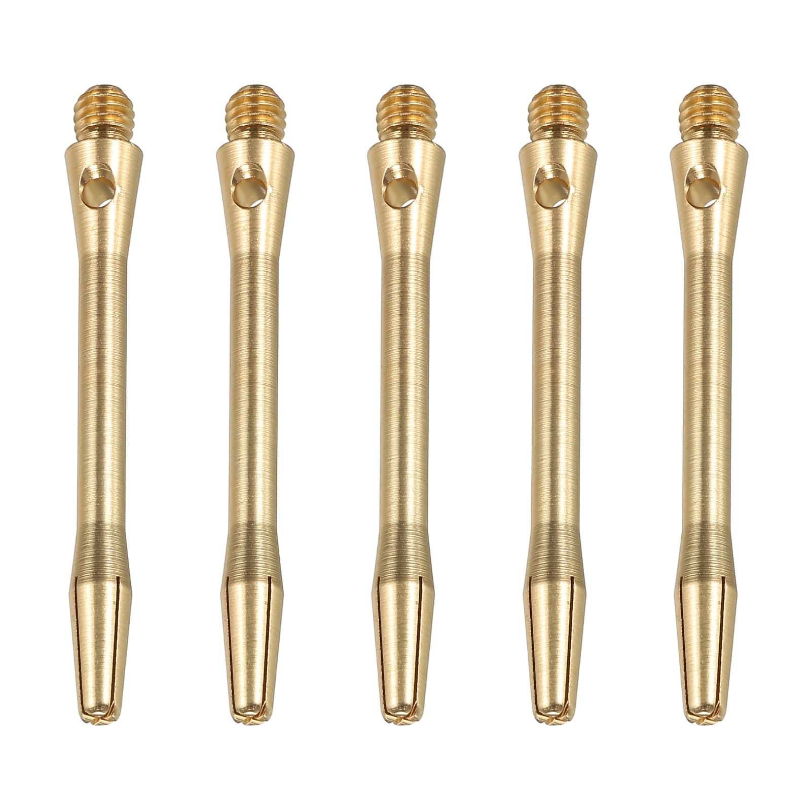 Uxcell Aluminum Dart Shafts 15 Pack Medium 2BA Thread Dart Stems Brass ...