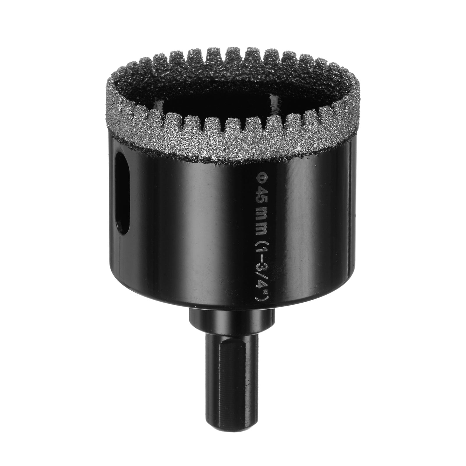Uxcell 45mm Diamond Hole Saw 3/8" Vacuum Brazed Serrated Dry Diamond ...