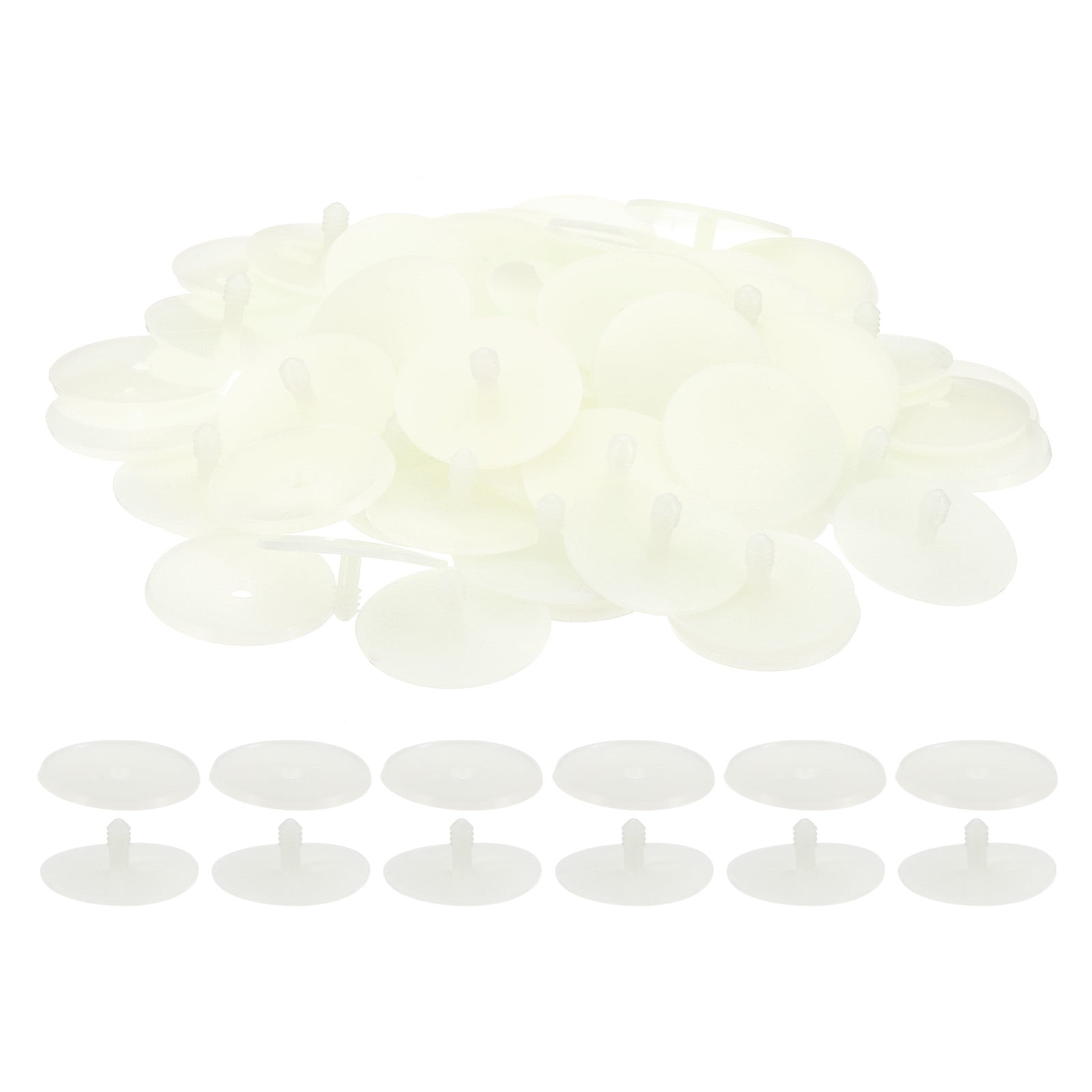 Uxcell 45mm Doll Joints, 30Set Plastic Animal Joint Engage Bolt, White ...