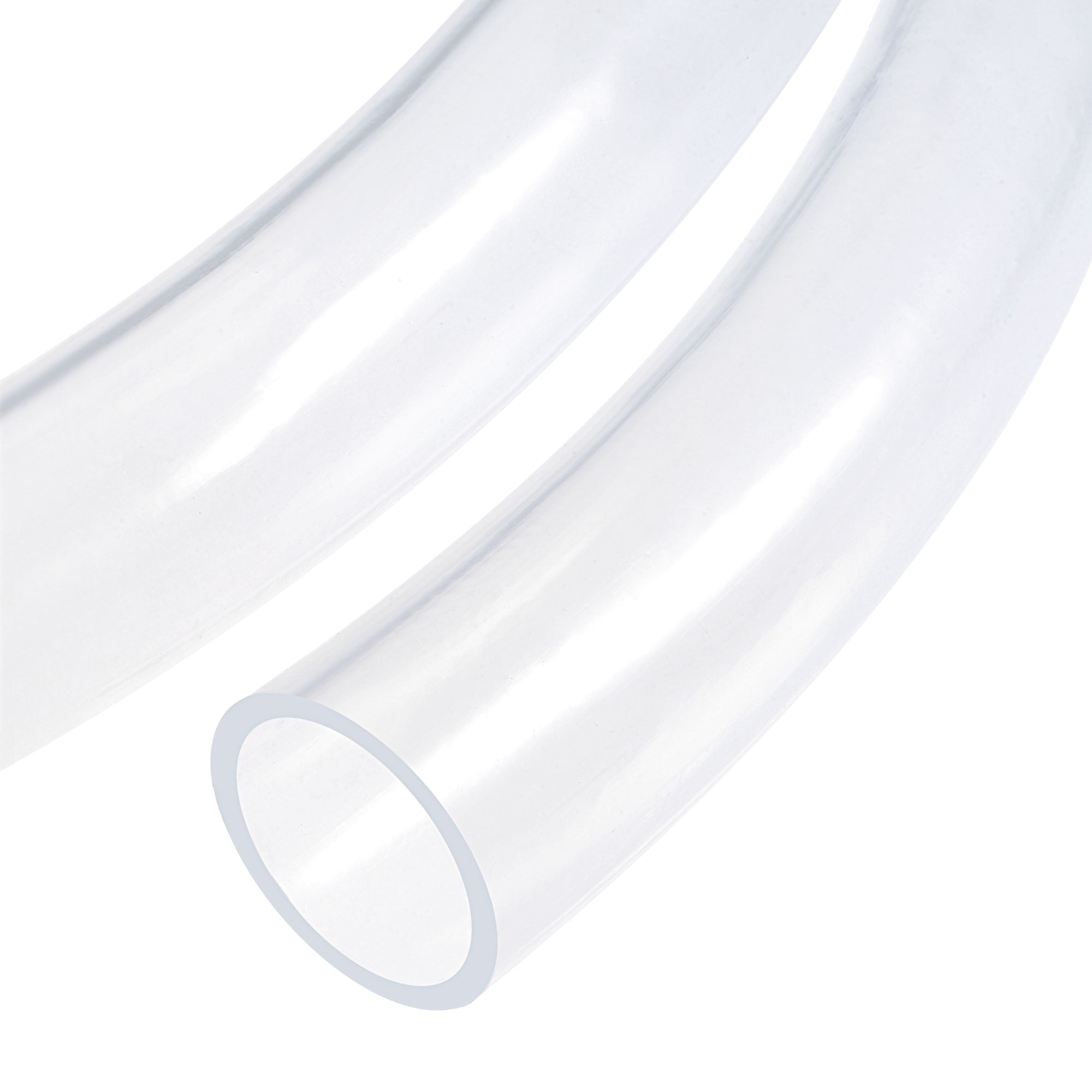 Uxcell 45mm ID 53mm OD 1m Clear Vinyl Tubing Flexible PVC Hose Plastic ...