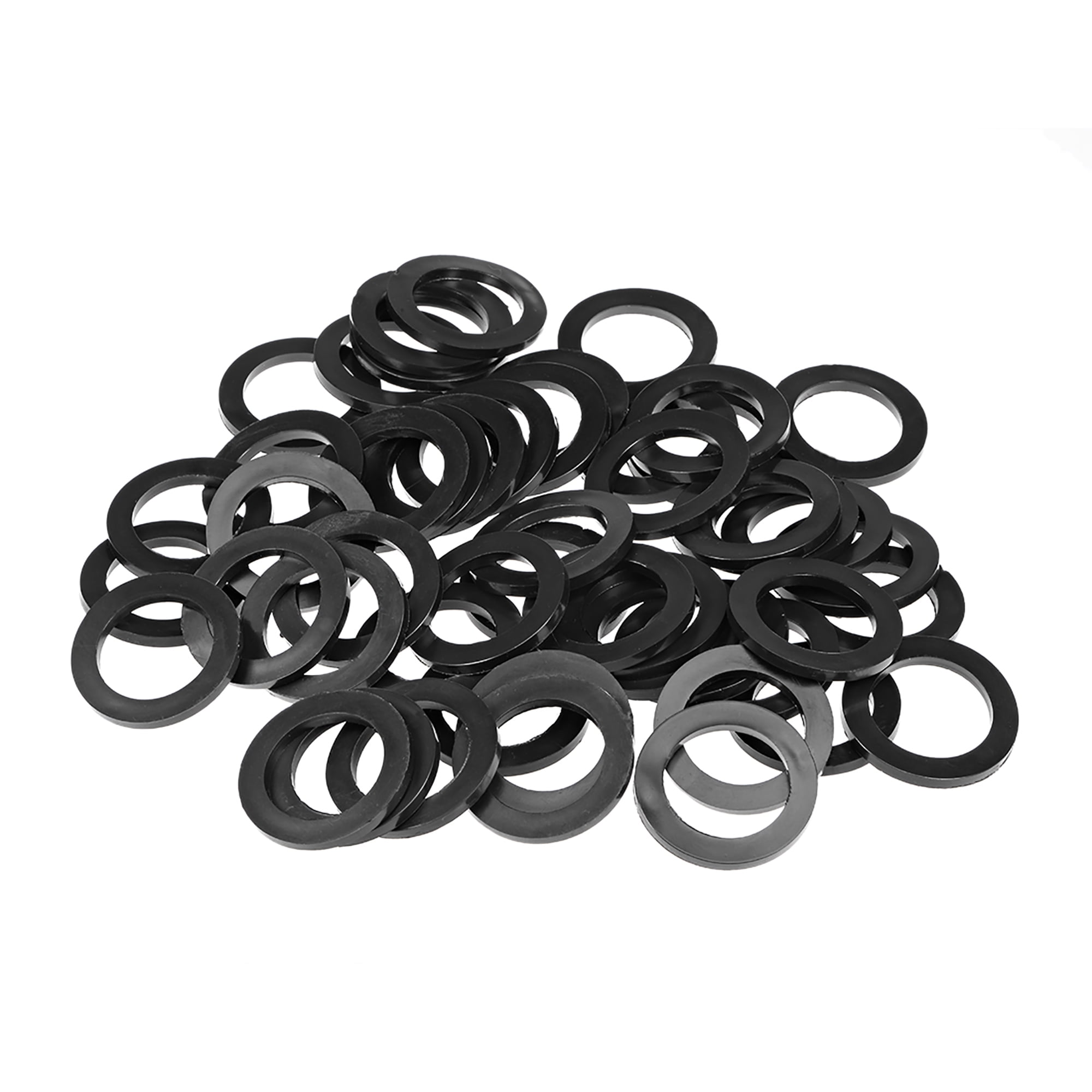 Uxcell 45mm O.D. 31mm I.D. 4mm Thick Rubber Flat Washer Gaskets 50 ...