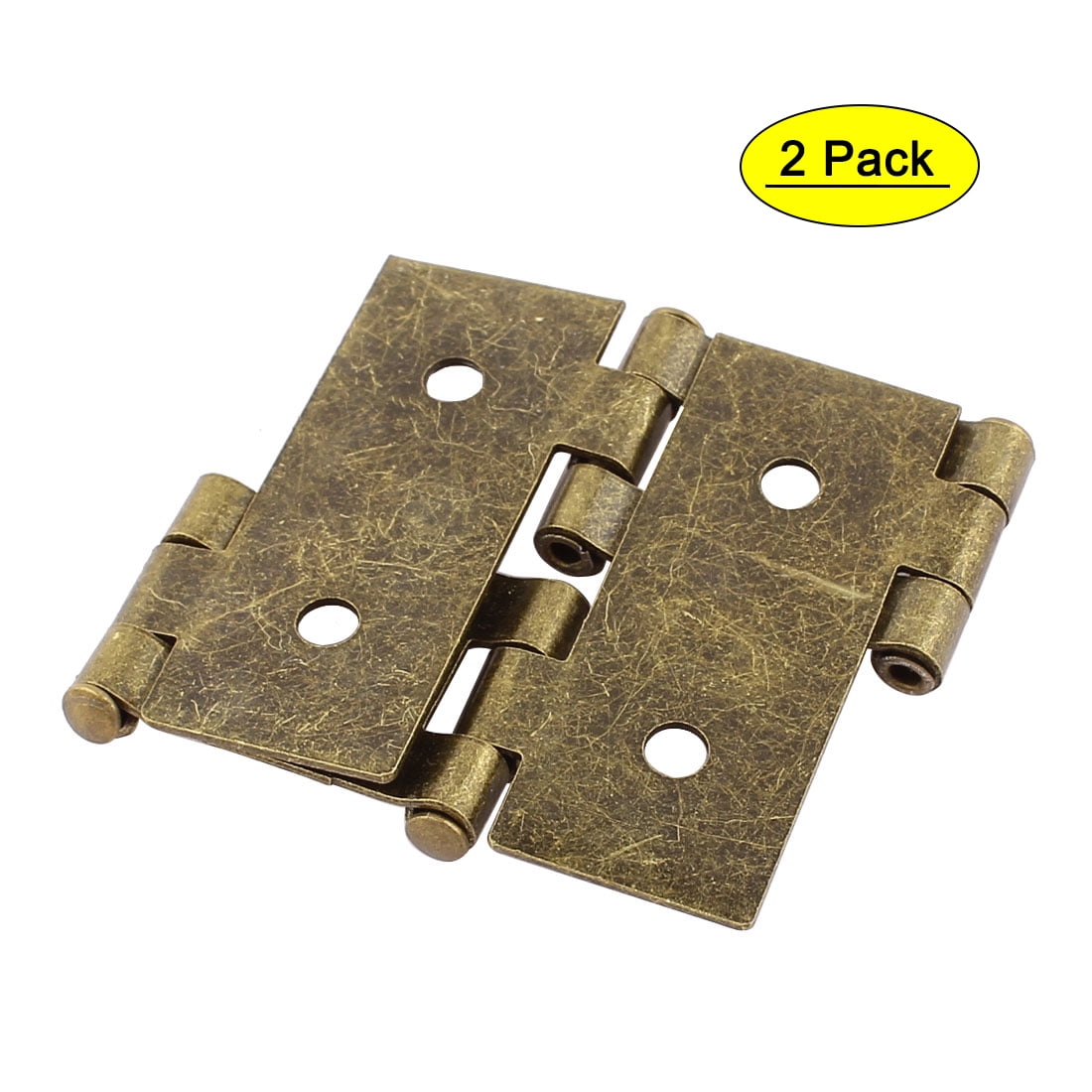 Uxcell 46mmx54mm Retro Style Double Acting Folding Screen Hinge Bronze ...