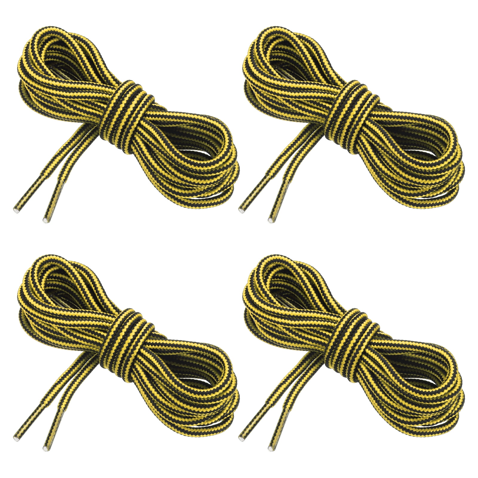 Uxcell 47.2 x 5/32 Inch Dual Colored Round Boot Laces Shoelaces, Bright ...