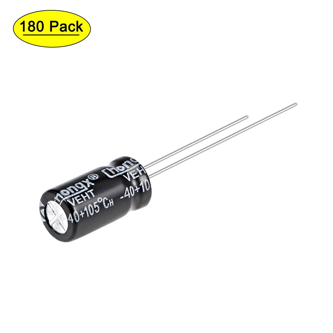 Uxcell 47uF 50V 105C High Temp Aluminum Electrolytic Capacitors 180 ...
