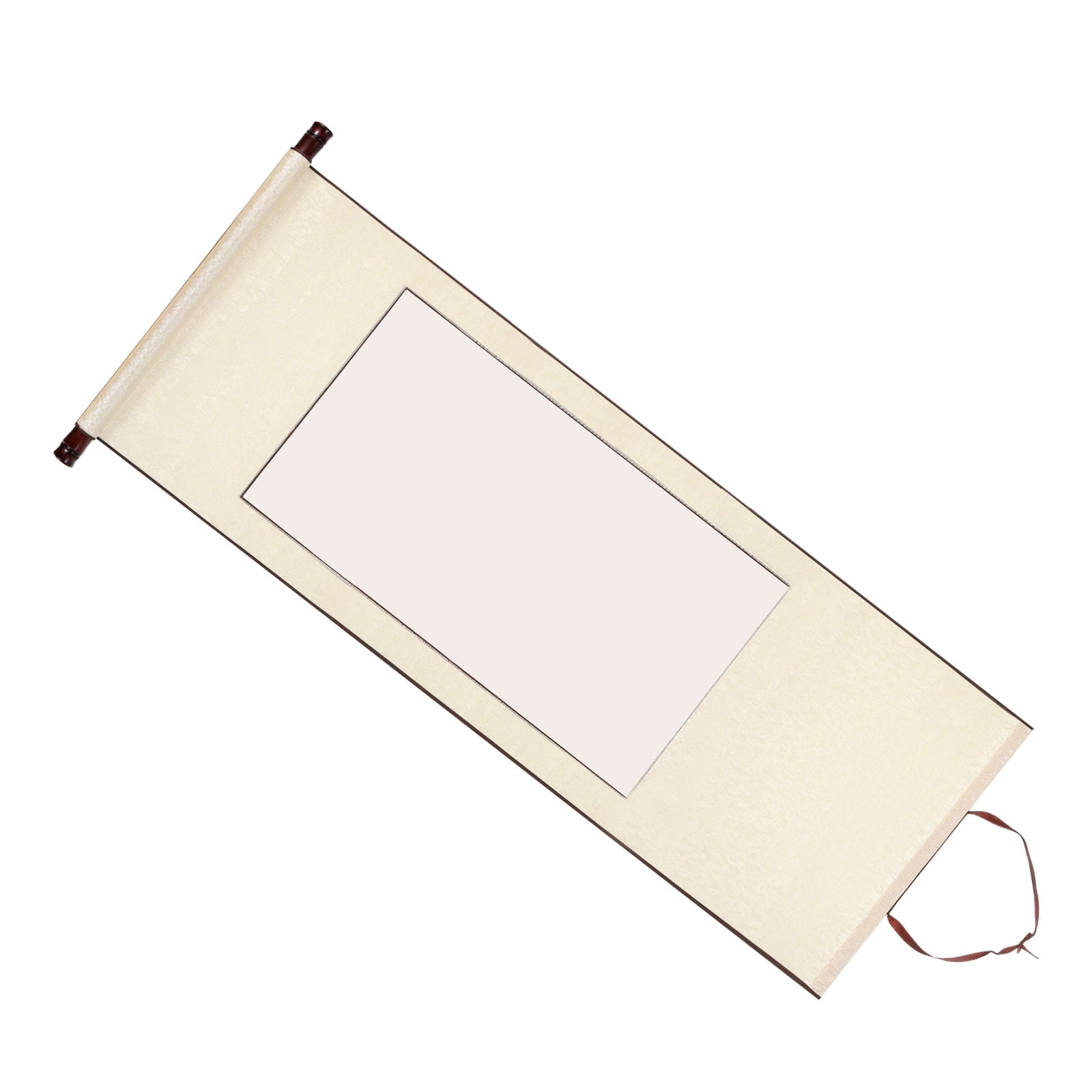 Uxcell 47x16 Inch Xuan Paper Scroll, Silk Half Raw Ripe Blank Hanging ...