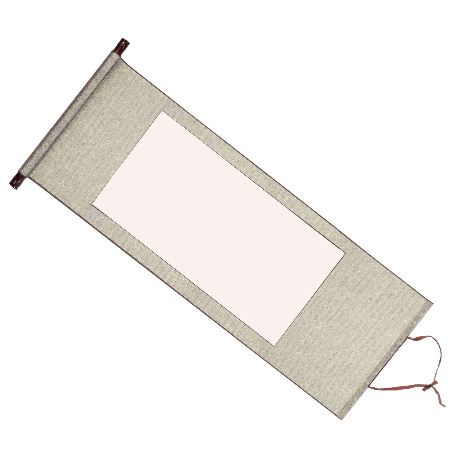 Uxcell 47x16 Inch Xuan Paper Scroll, Silk Half Raw Ripe Blank Hanging ...