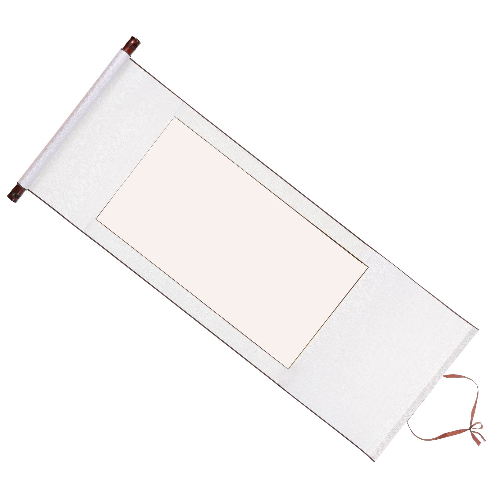 Uxcell 47x16 Inch Xuan Paper Scroll, Silk Half Raw Ripe Blank Hanging ...